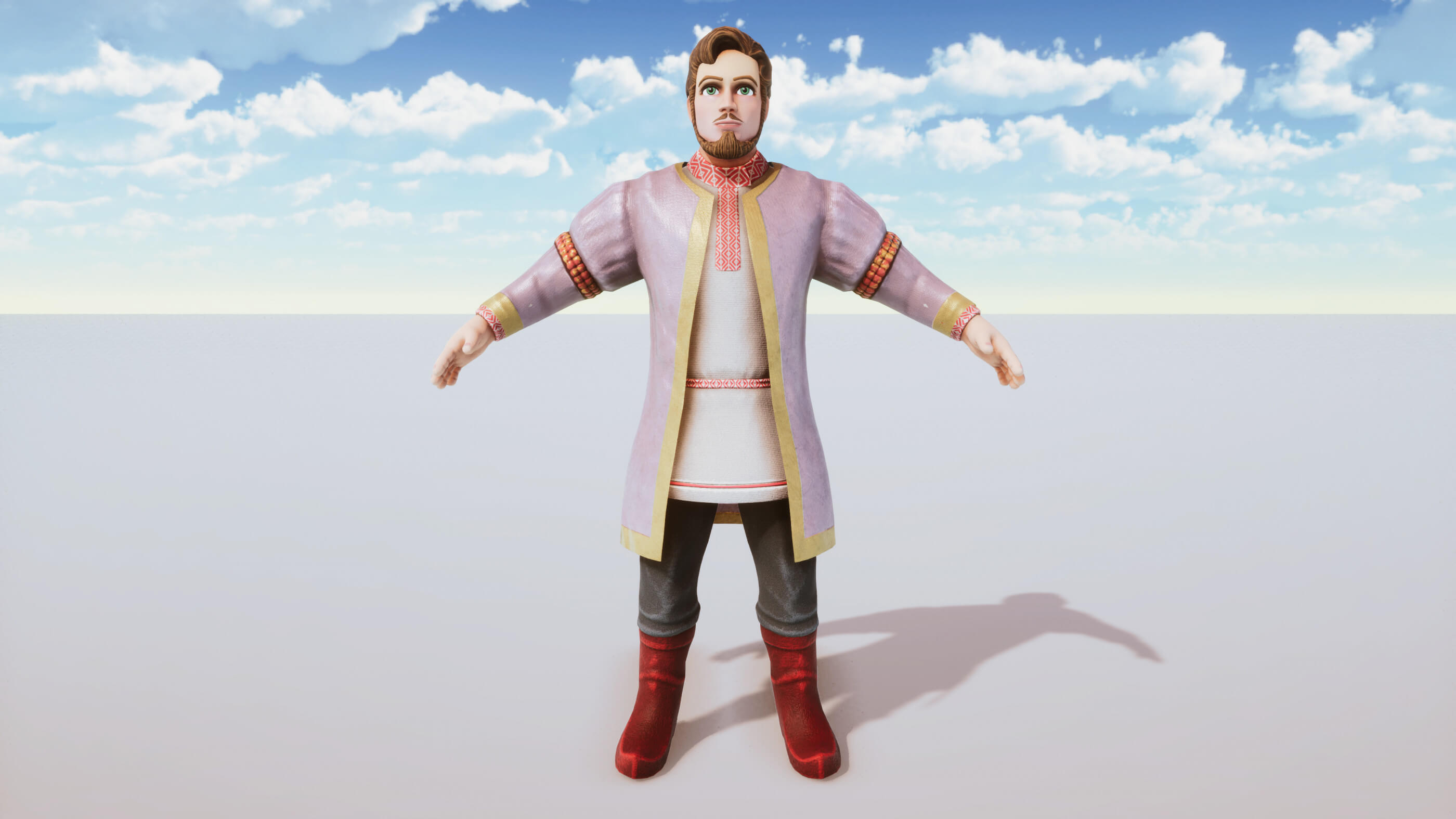 Stylized Character Medieval Rich Man Rigged With Shape Keys - 3D Model ...