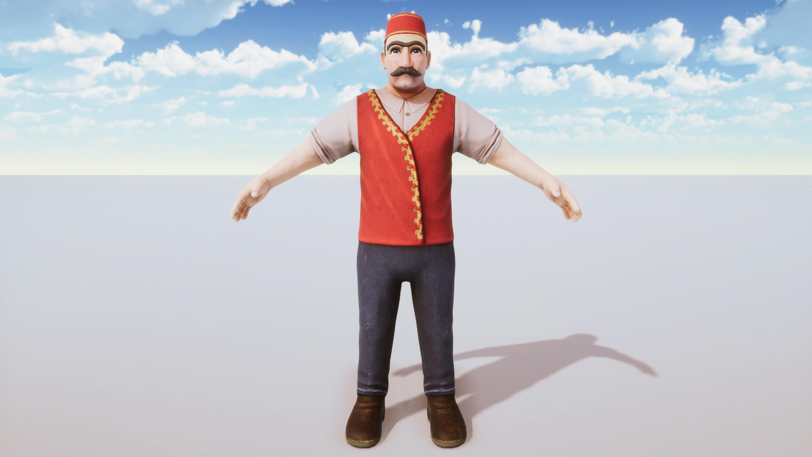 Stylized Character Bazar Dealer Rigged With Shape Keys - 3D Model by ...