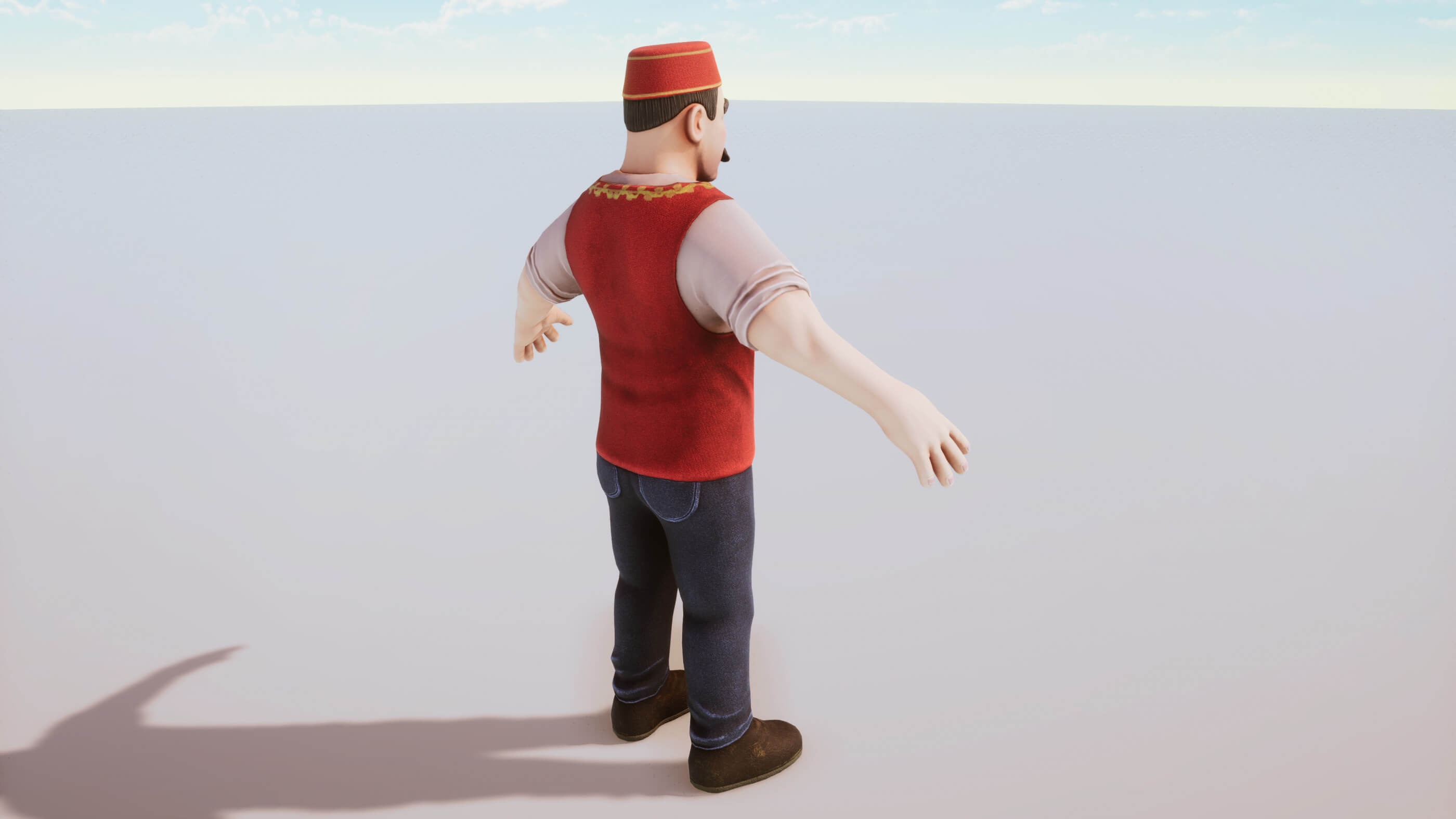 Stylized Character Bazar Dealer Rigged With Shape Keys - 3D Model by ...