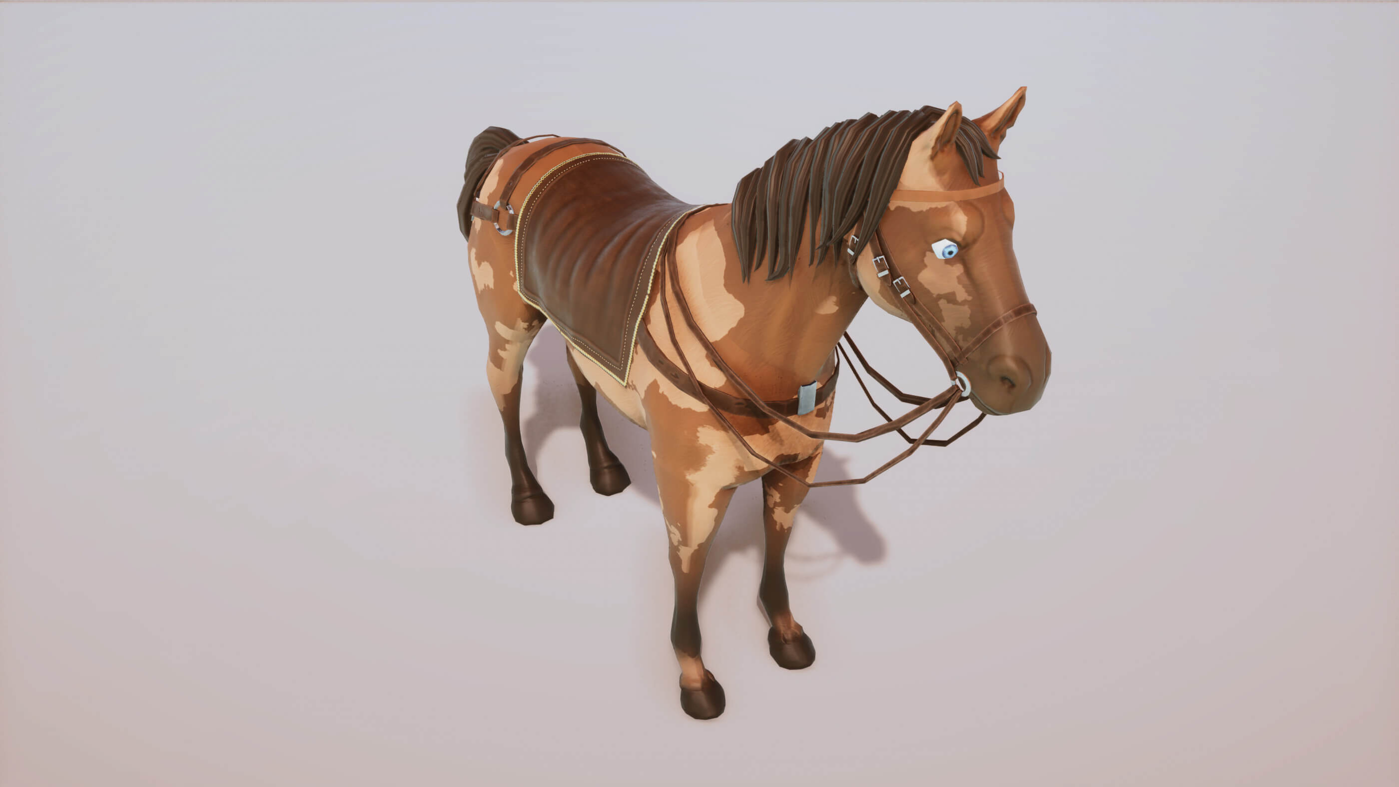 Stylized Horse Rigged - 3D Model by Vladimir811