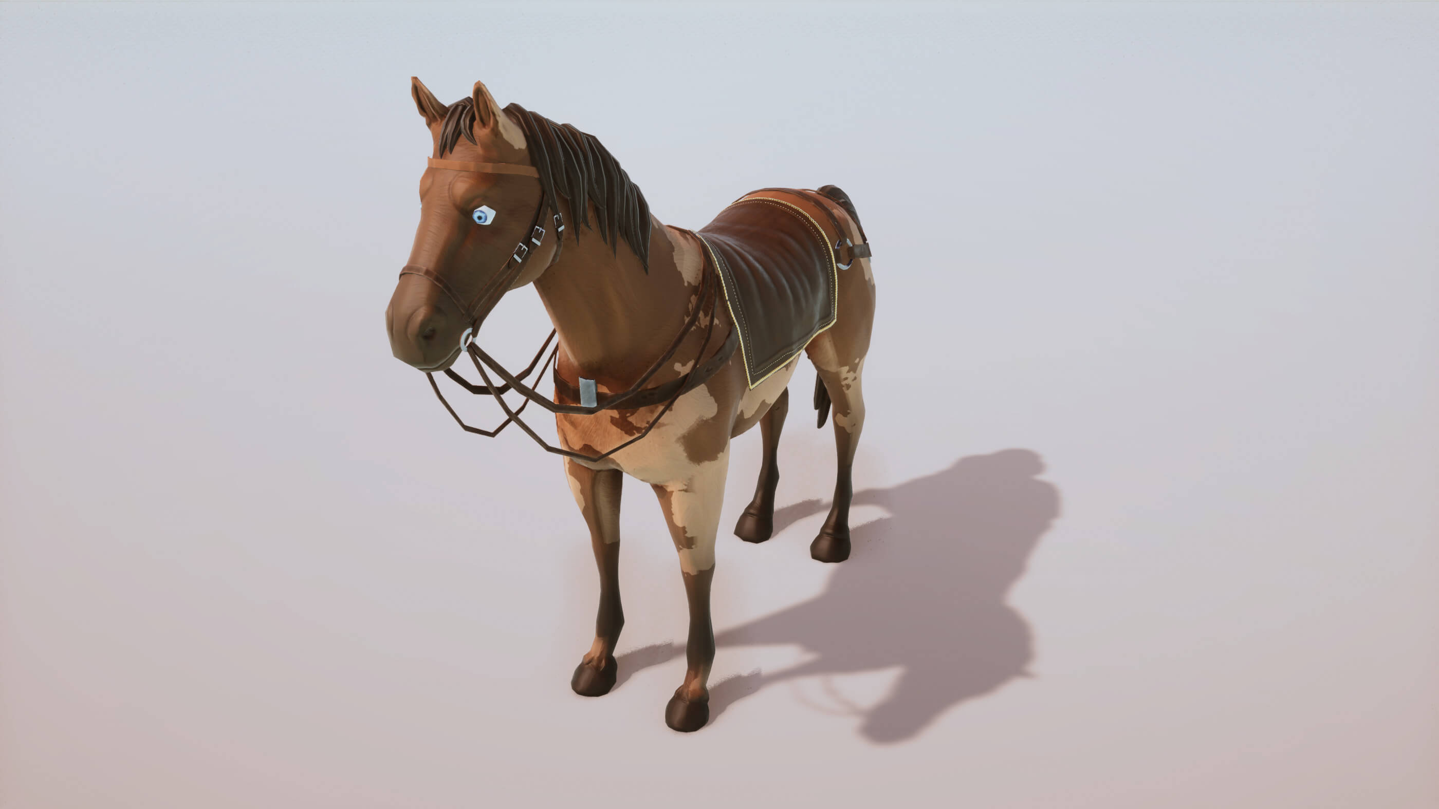 Stylized Horse Rigged - 3D Model by Vladimir811
