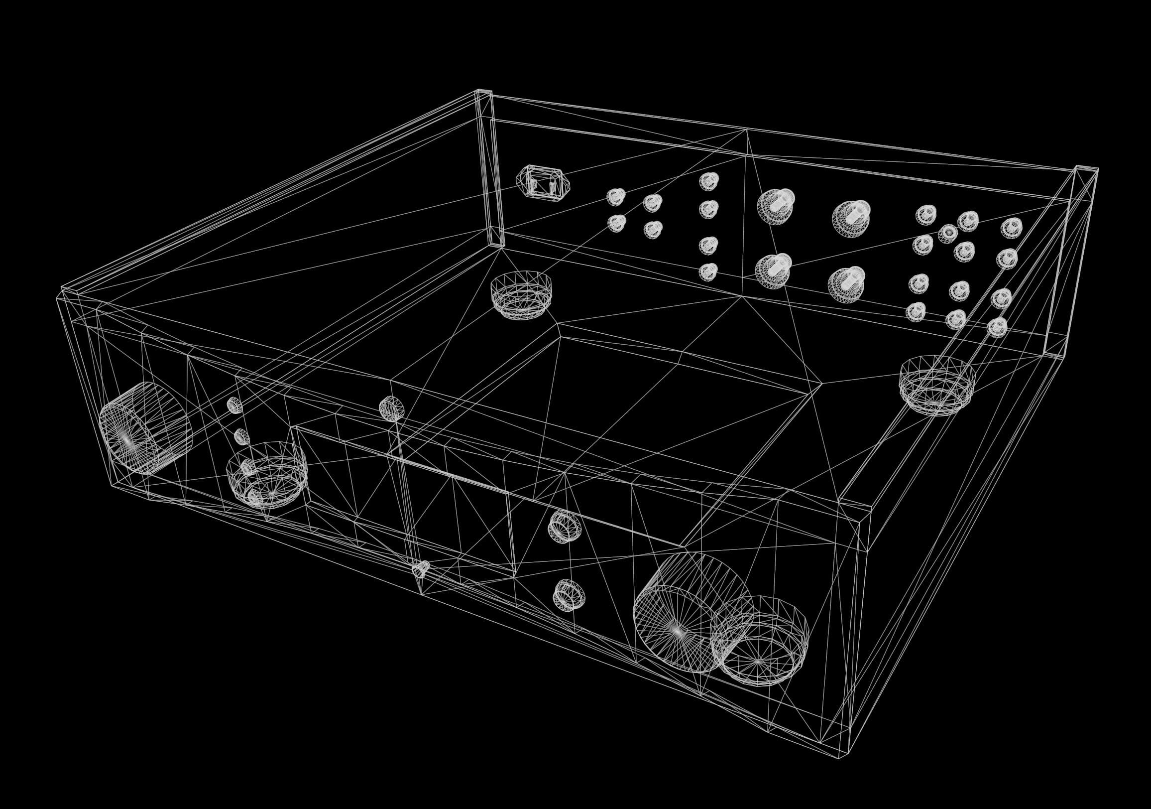 Hi-Fi Integrated Power Amplifier Stereo 3D Model by VladimirAnisimov