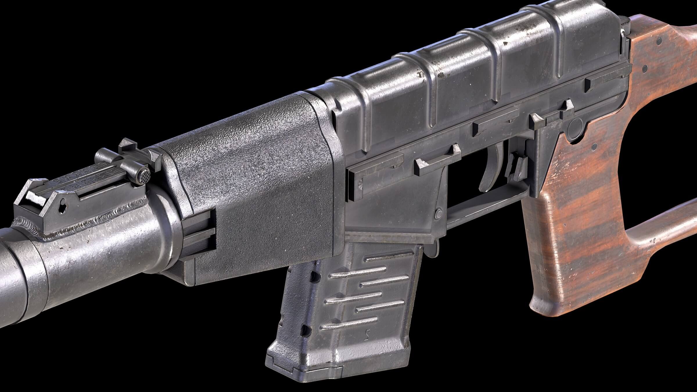 VSS Vintorez Marksman Rifle - 3D Model by vladretman