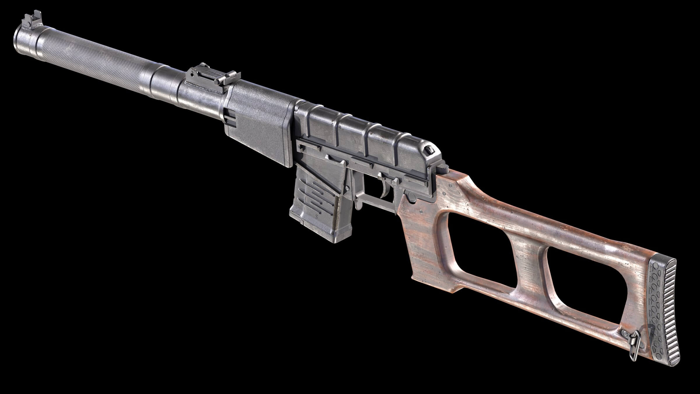VSS Vintorez Marksman Rifle - 3D Model by vladretman