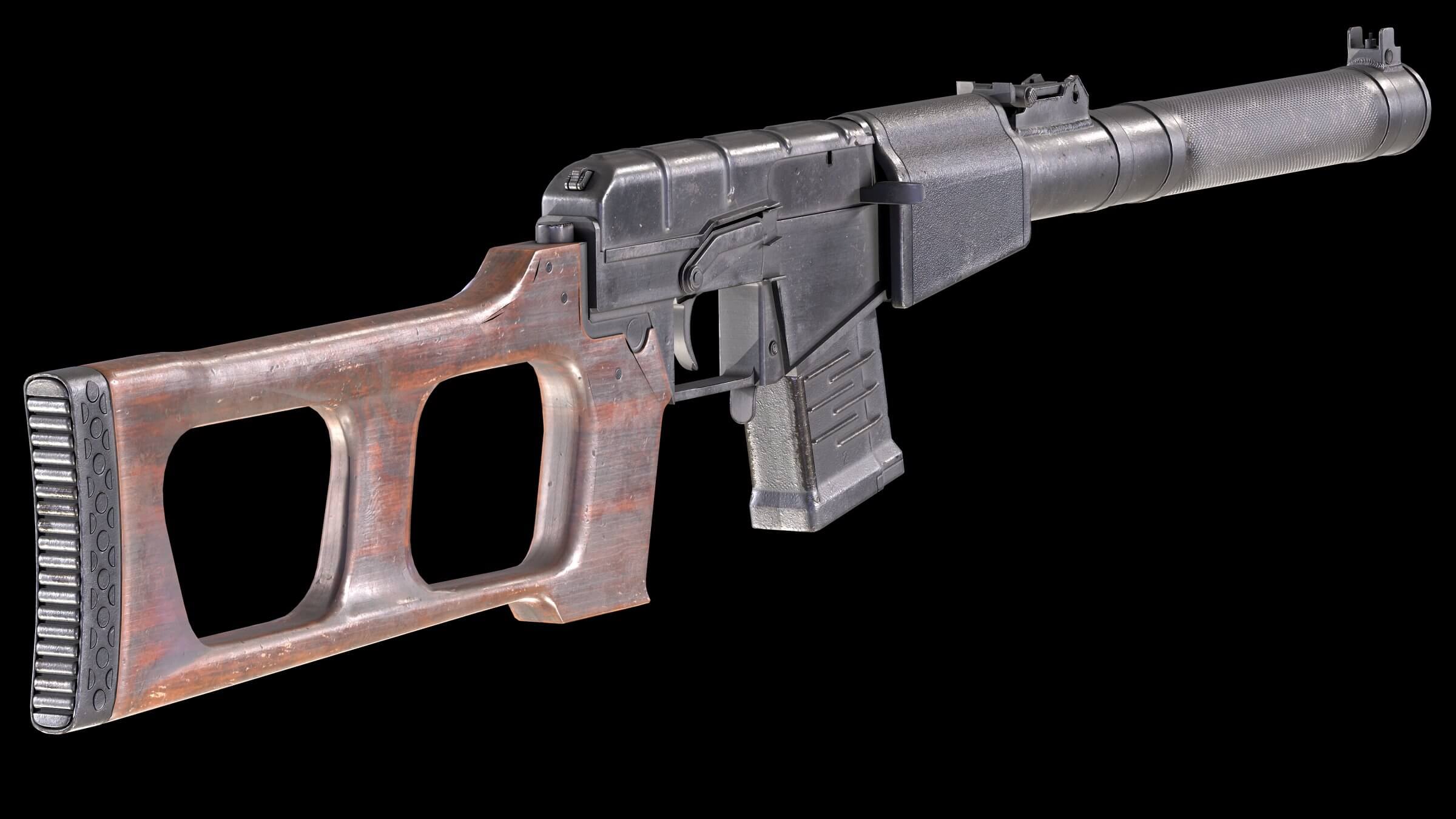 VSS Vintorez Marksman Rifle - 3D Model by vladretman