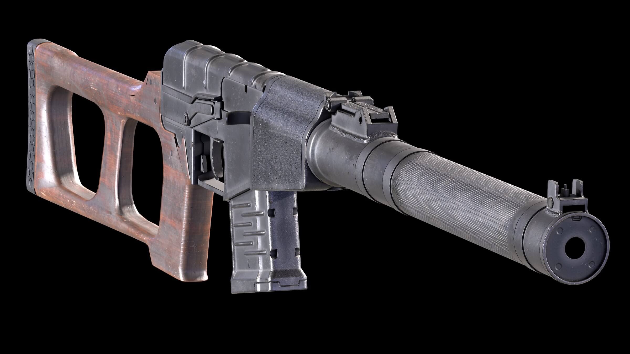 VSS Vintorez Marksman Rifle - 3D Model by vladretman