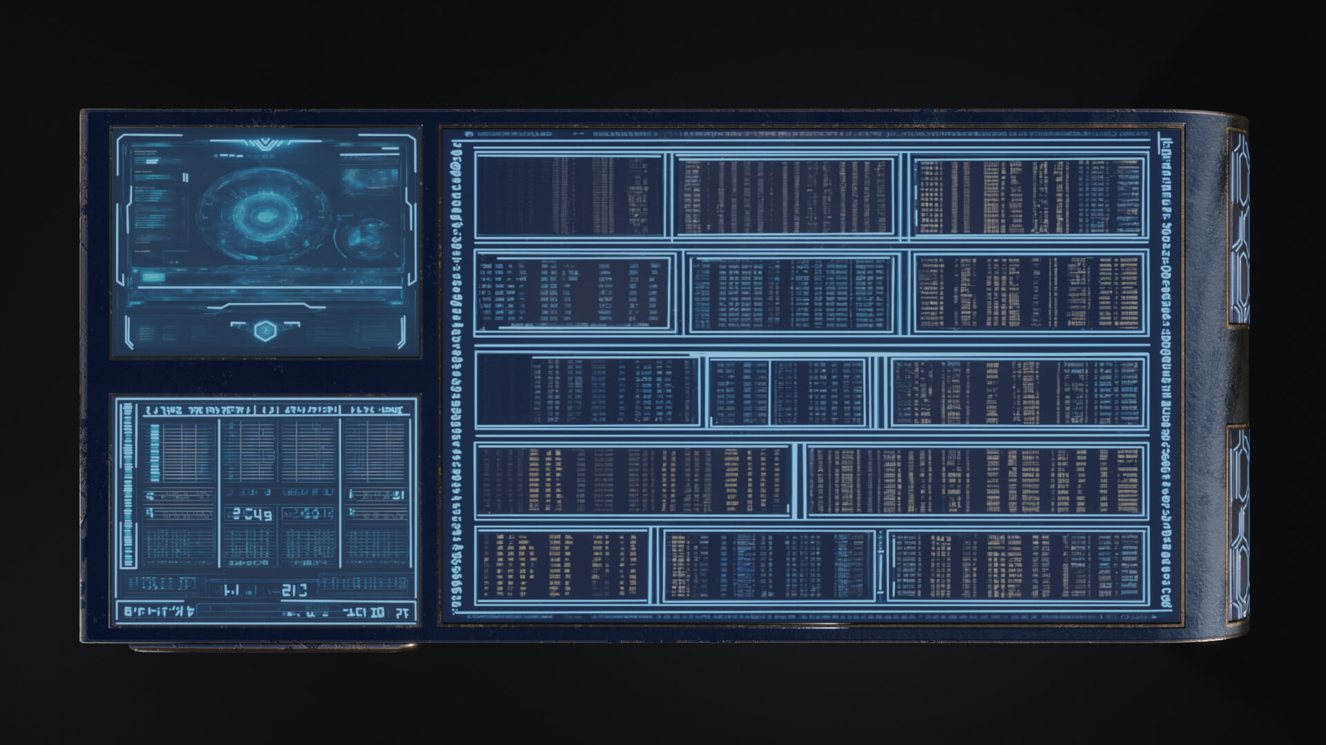 Cyber Table Blue - 3D Model by VladyslavVlad