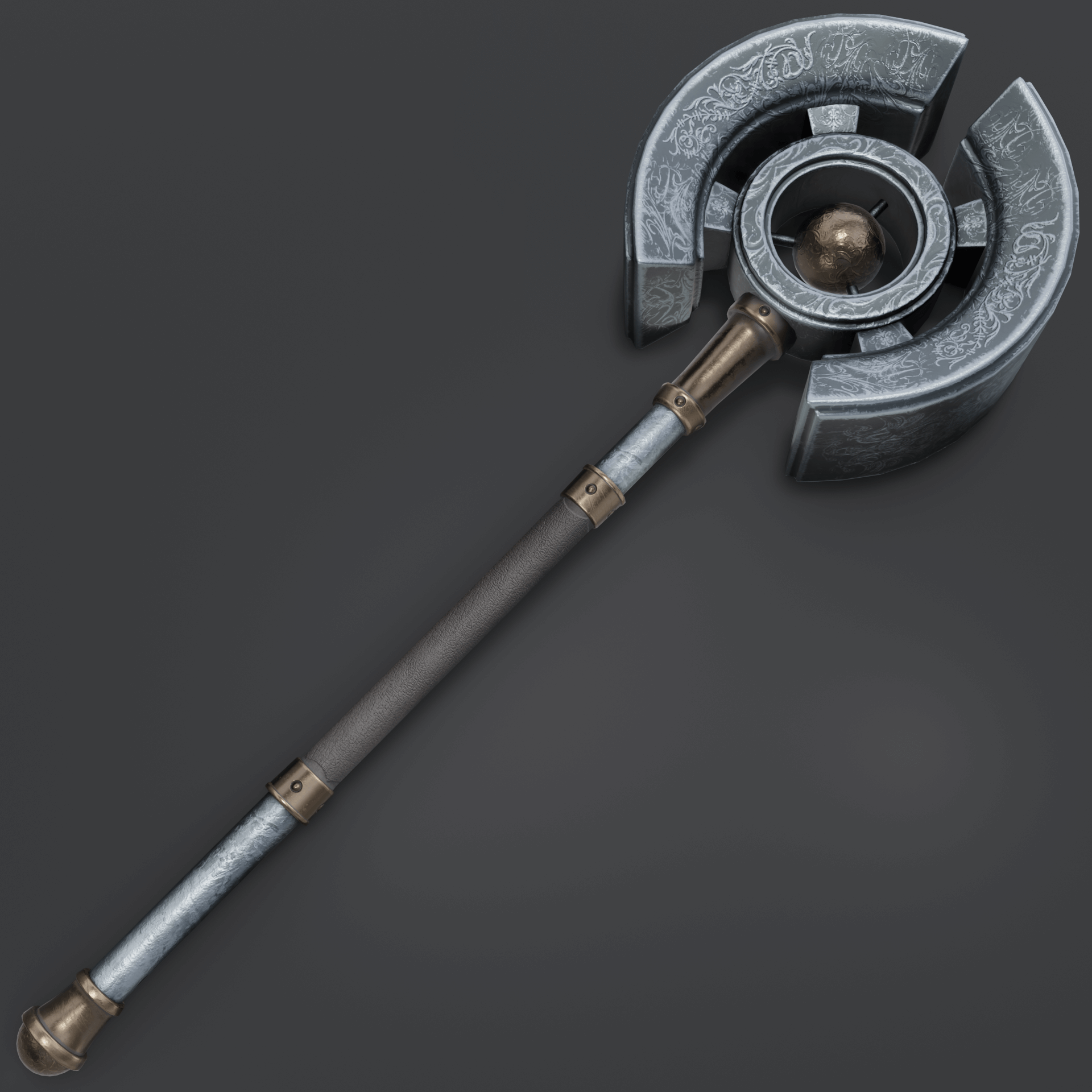 Hammer Metal 09 3D Render, Digital Art by VladyslavVlad
