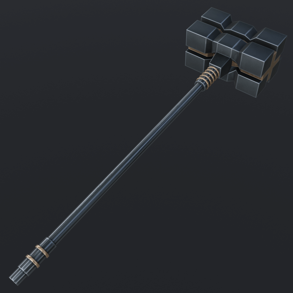 Hammer Metal 5 3D Render, Digital Art by VladyslavVlad