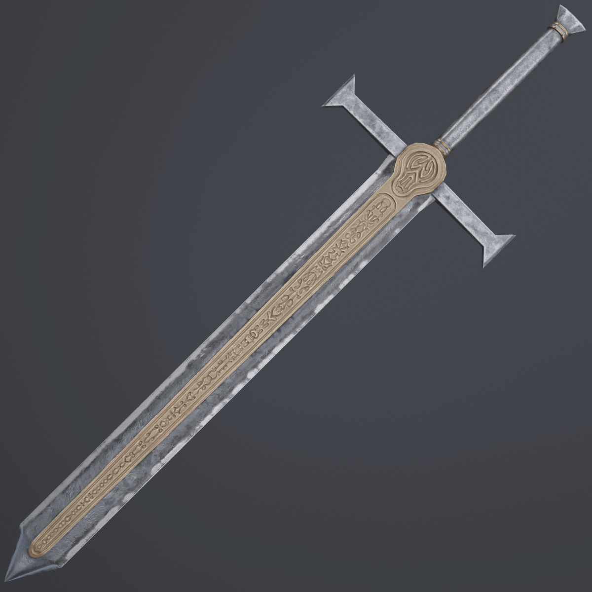 Sword Metal 10 3D Render, Digital Art by VladyslavVlad