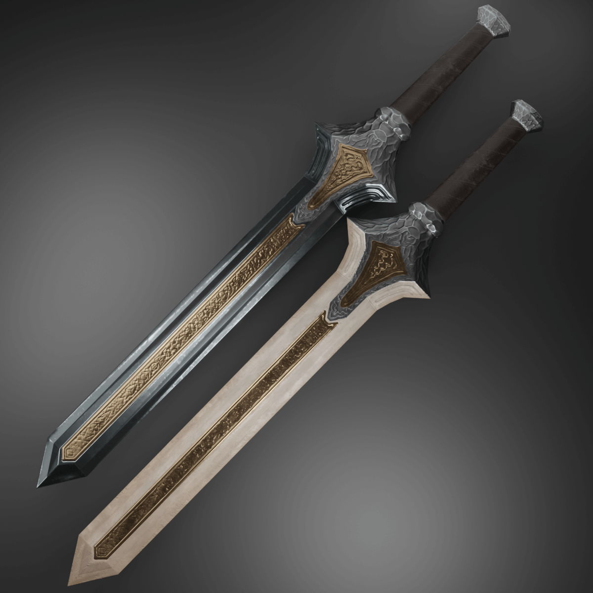 Sword Metal 5 3D Render, Digital Art by VladyslavVlad