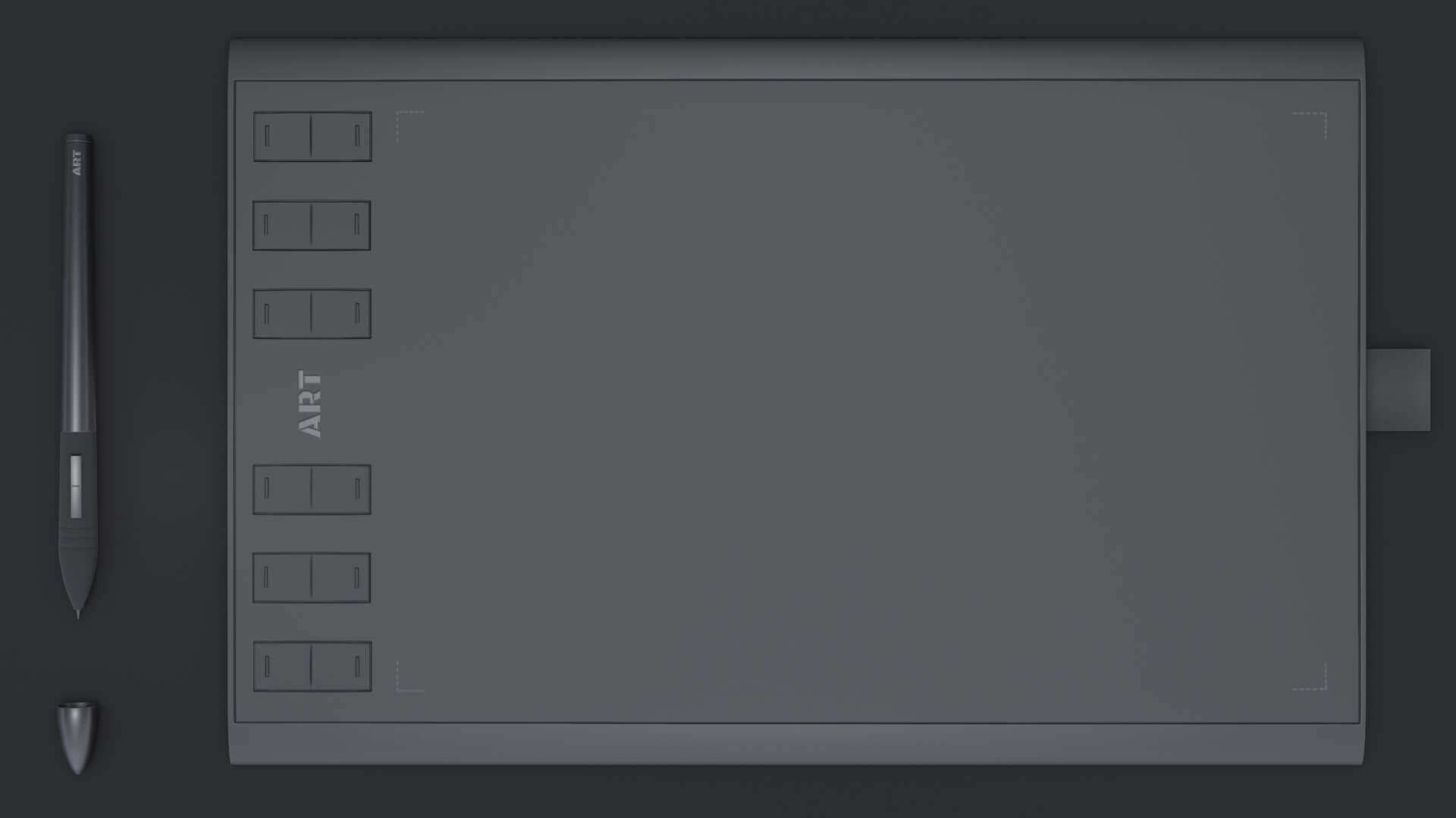 Graphics Tablet - 3D Model by VladyslavVlad