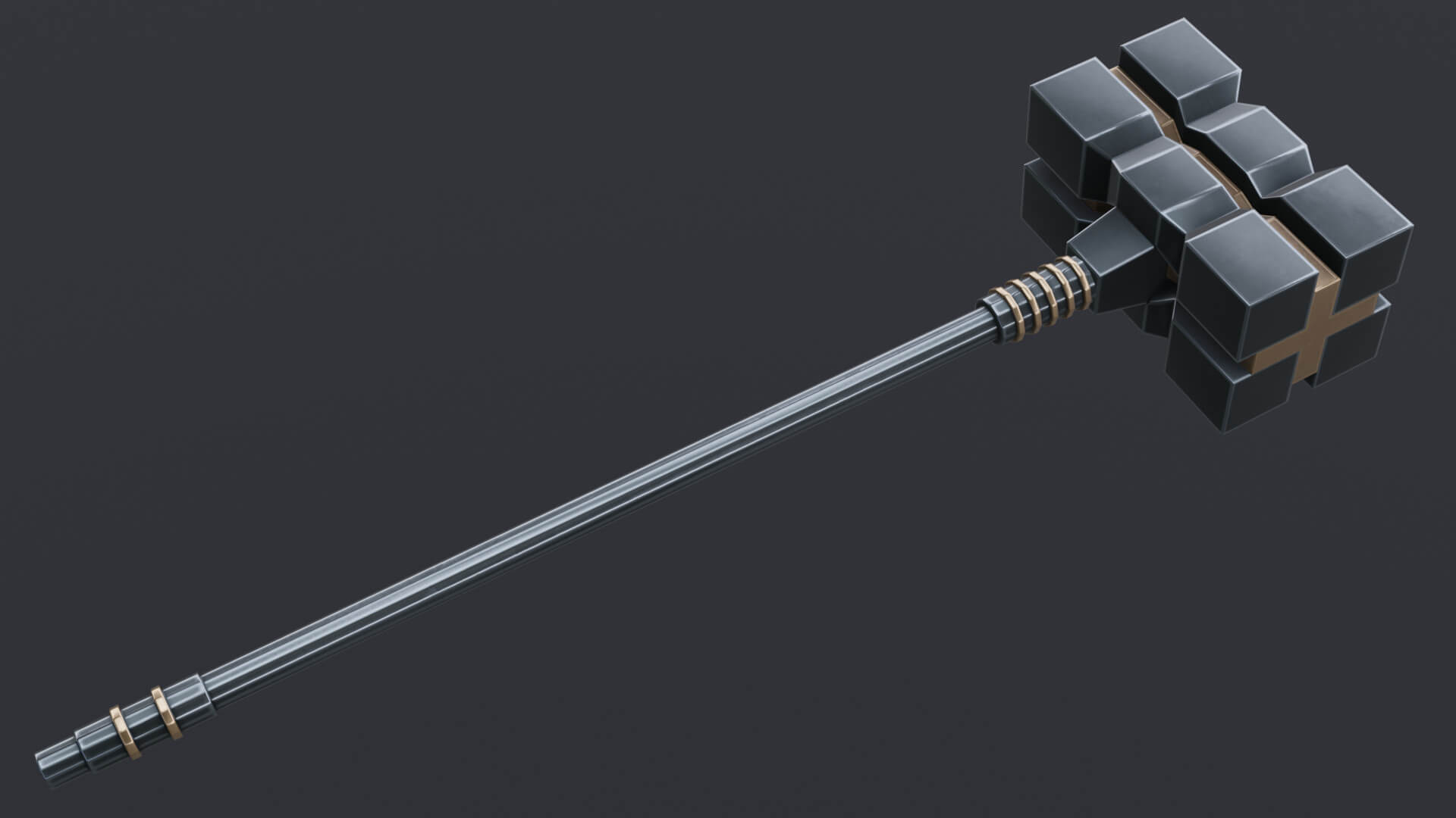 Hammer Metal 05 - 3D Model by VladyslavVlad