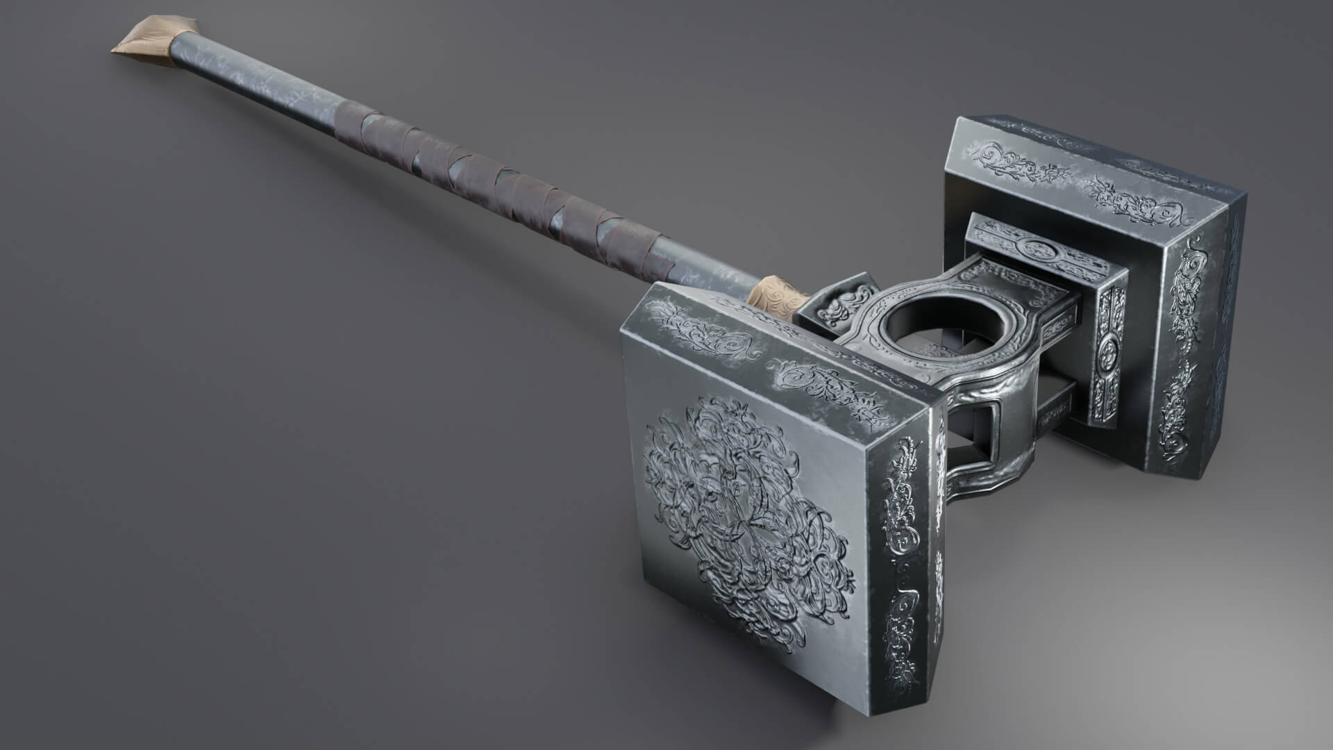Hammer Metal 08 - 3D Model by VladyslavVlad