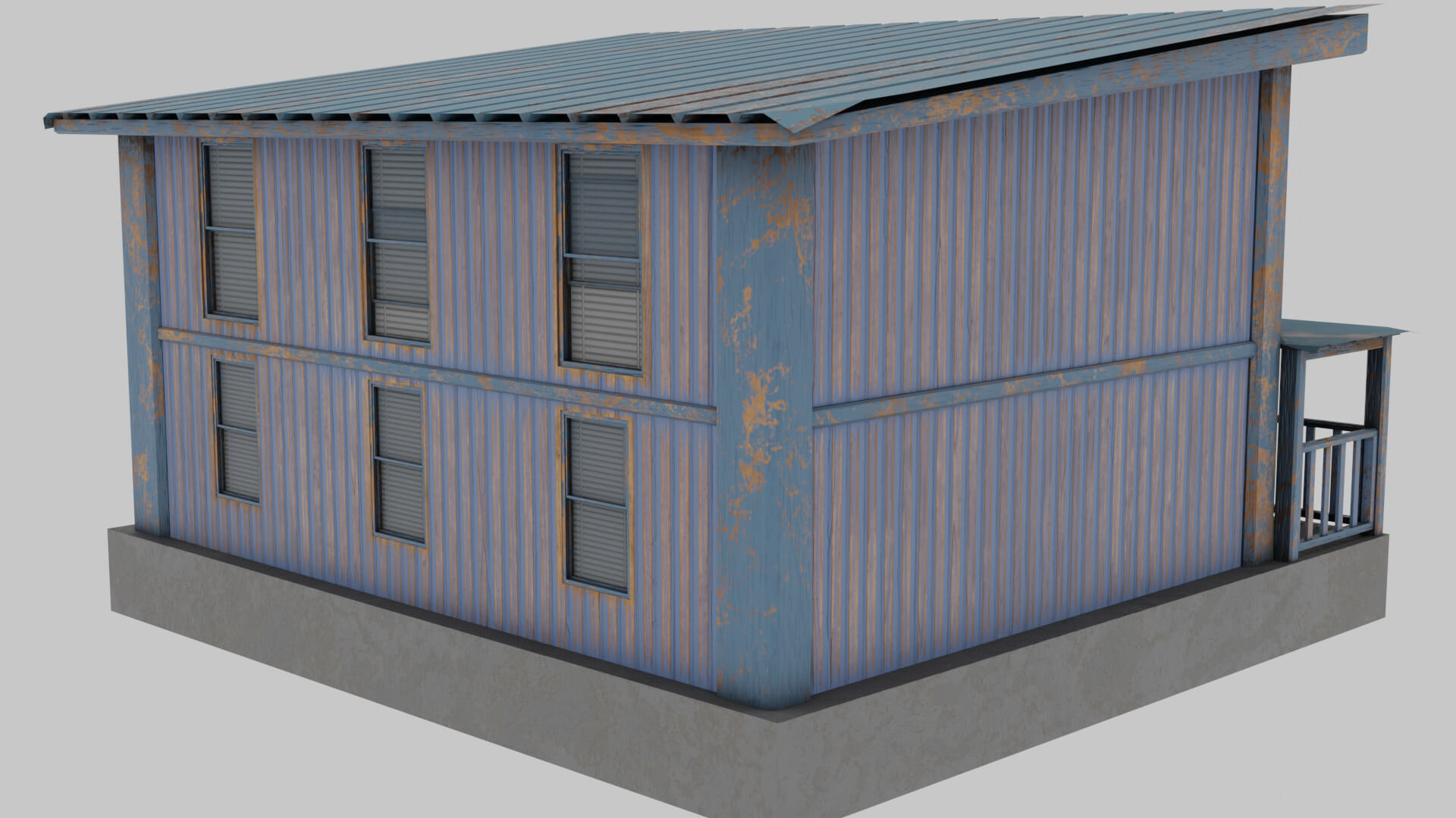 House With Canopy - 3D Model by VladyslavVlad