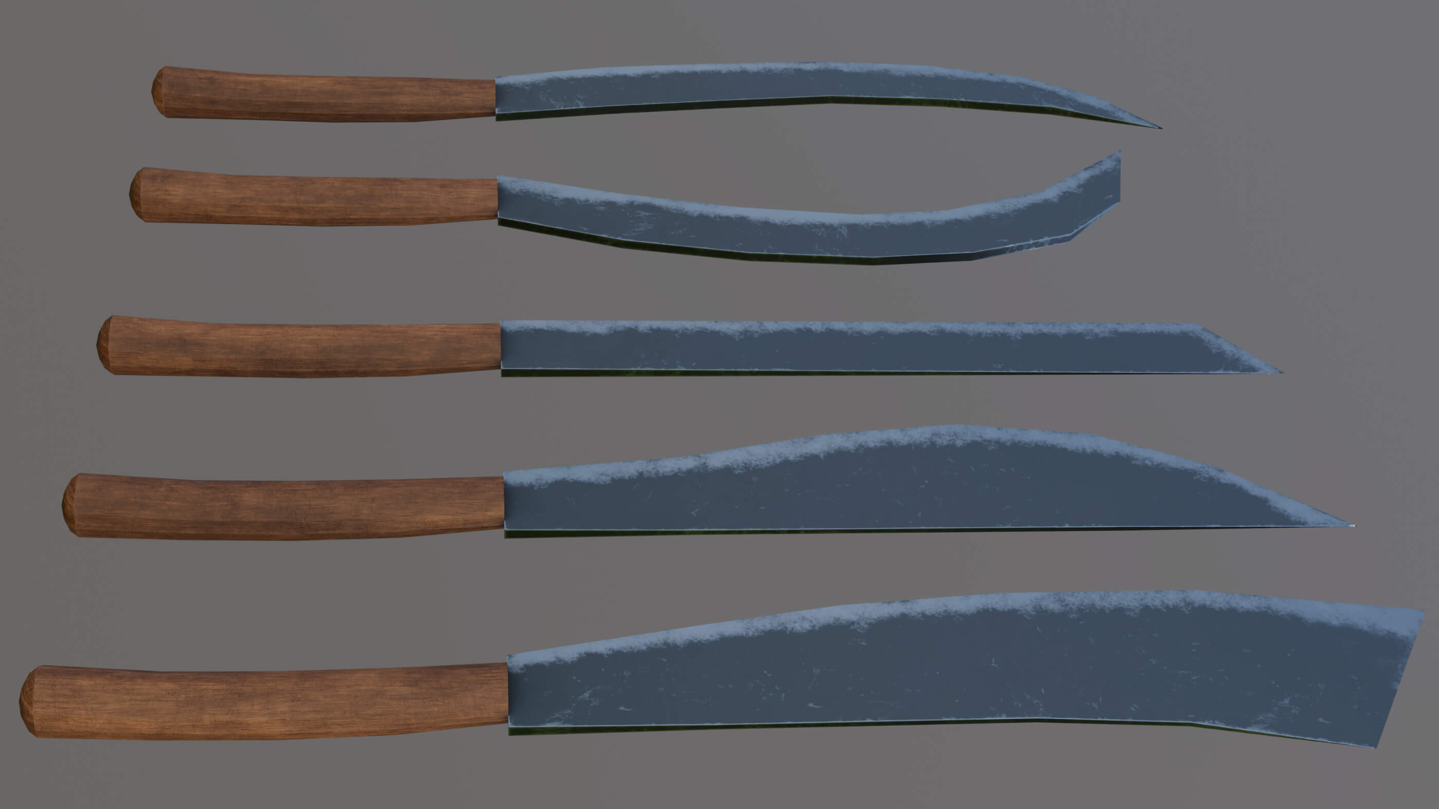 Knives Metal - Free 3D Model by VladyslavVlad