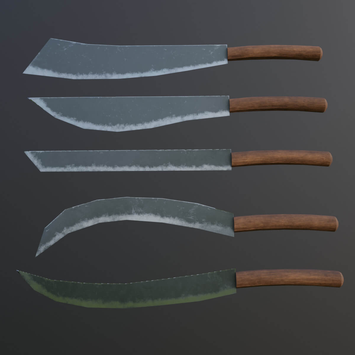 Knives Metal - Free 3D Model by VladyslavVlad