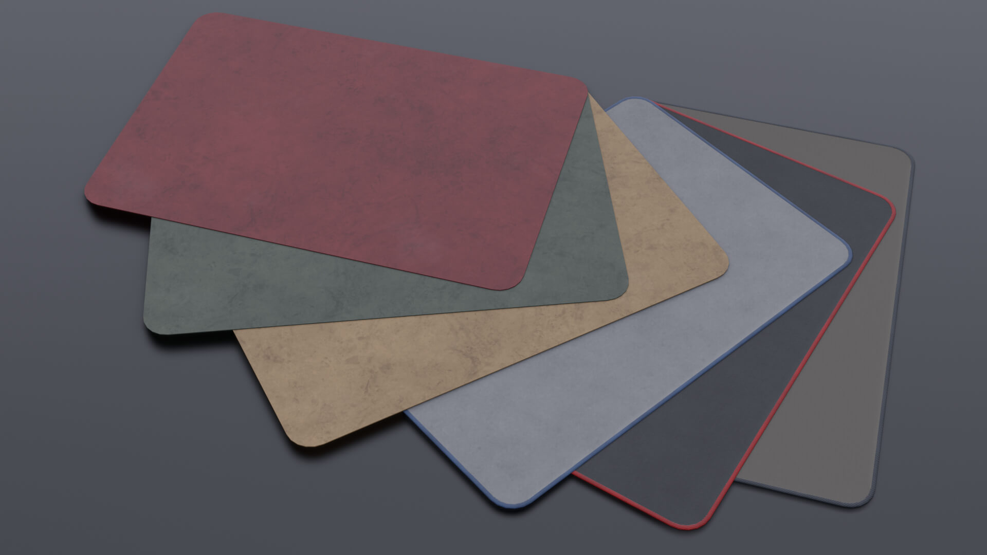 Color Mouse Pads - 3D Model by VladyslavVlad