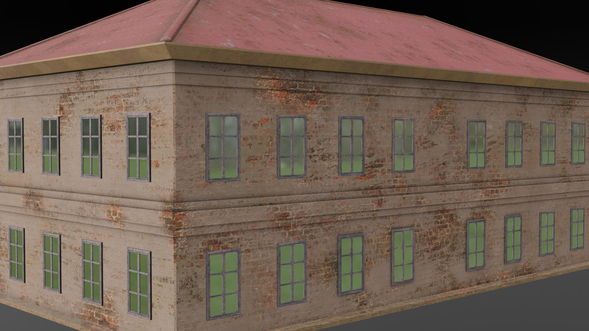 Old Administrative Building - 3D Model by VladyslavVlad