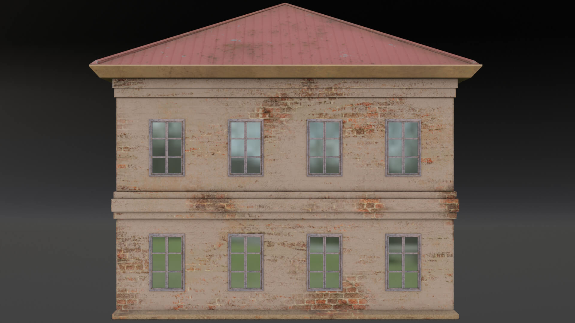 Old Administrative Building - 3D Model by VladyslavVlad