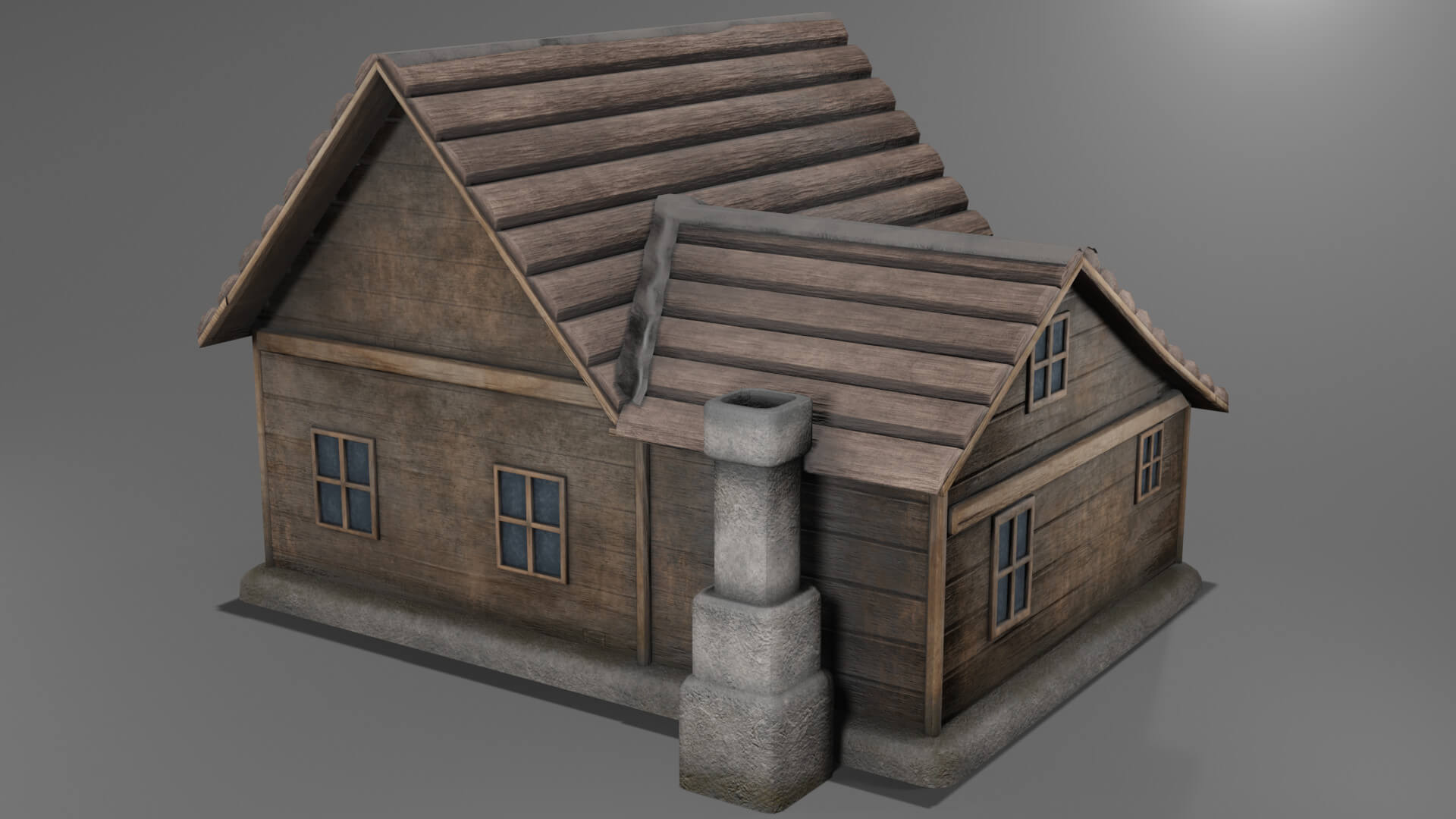 Old Wooden Tavern With a Sign - 3D Model by VladyslavVlad