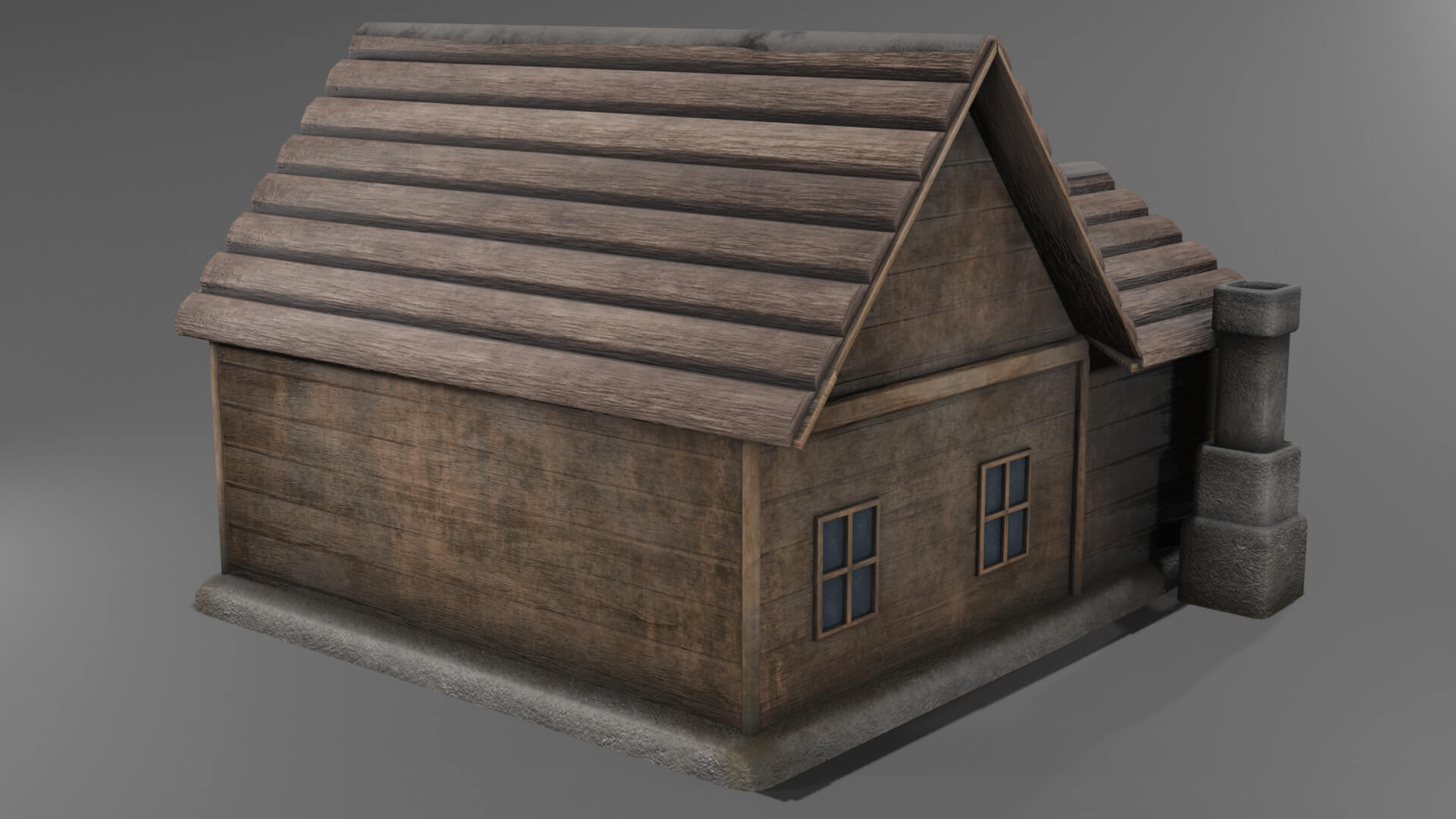 Old Wooden Tavern With a Sign - 3D Model by VladyslavVlad