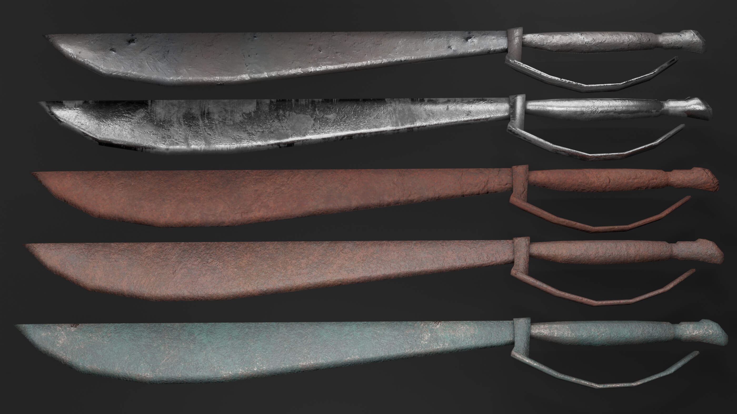 Ruined and Rusty Swords - Free 3D Model by VladyslavVlad