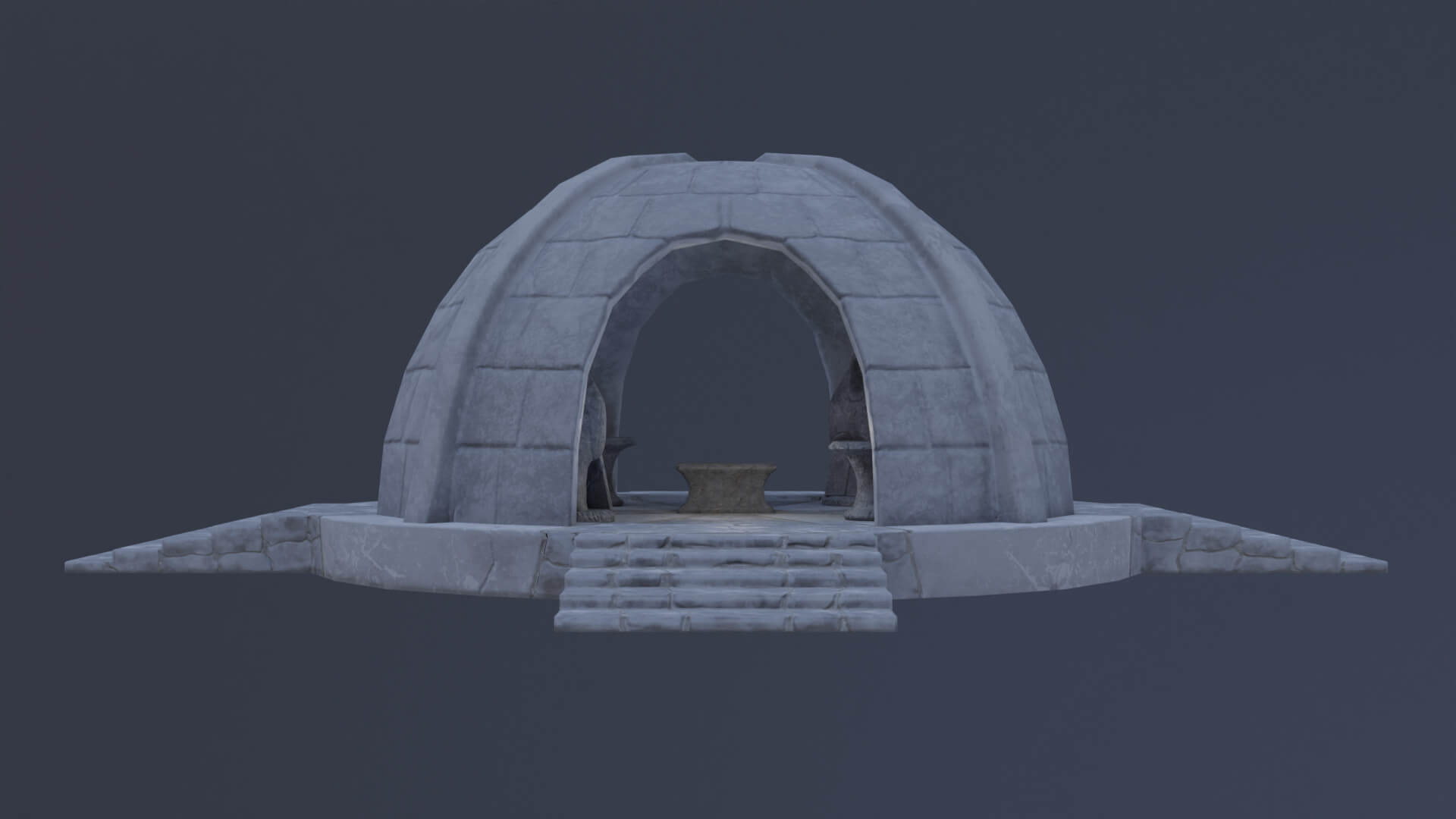 Old Stone Altar - 3D Model by VladyslavVlad