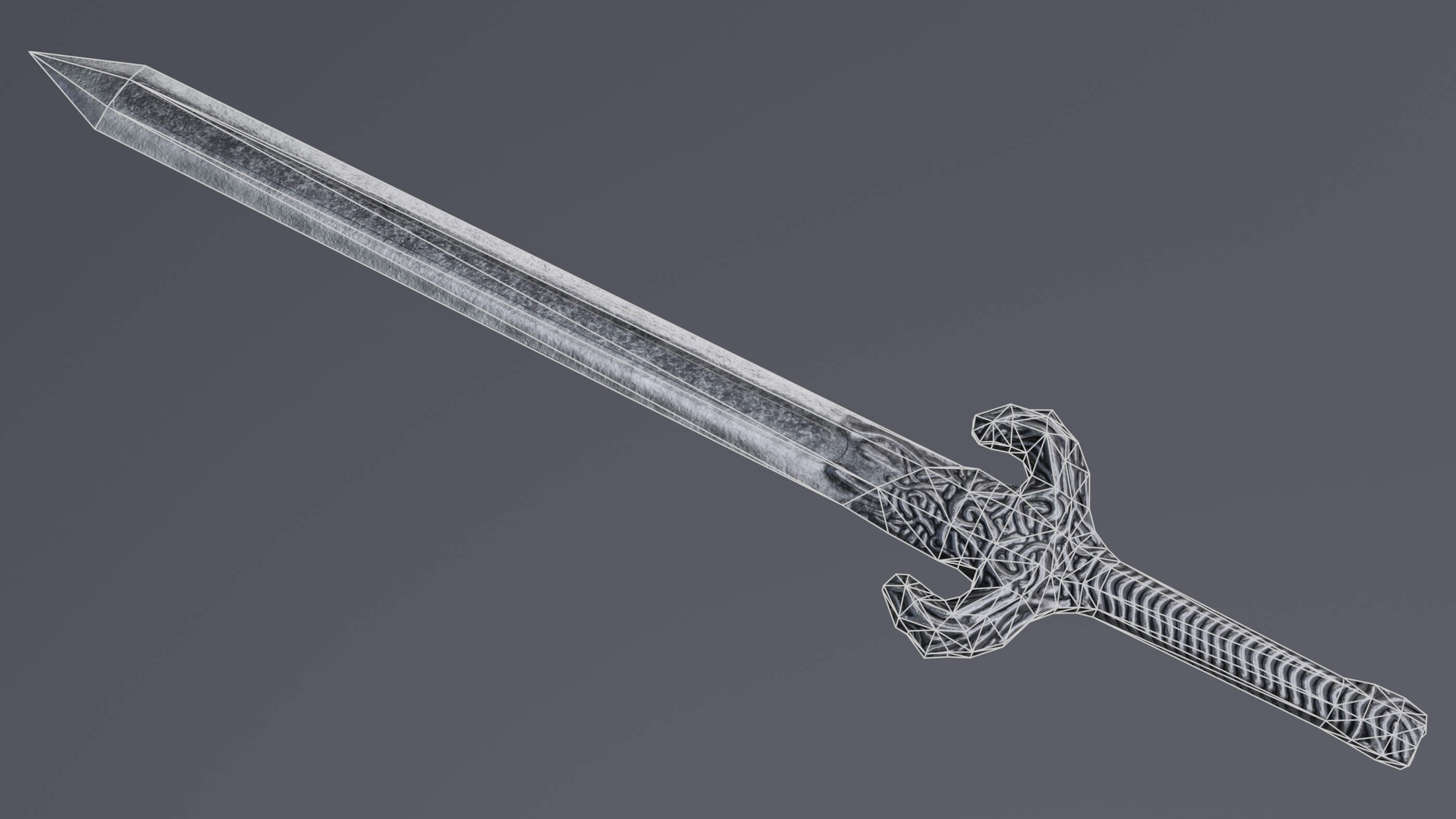 Sword Metal 09 - 3D Model by VladyslavVlad
