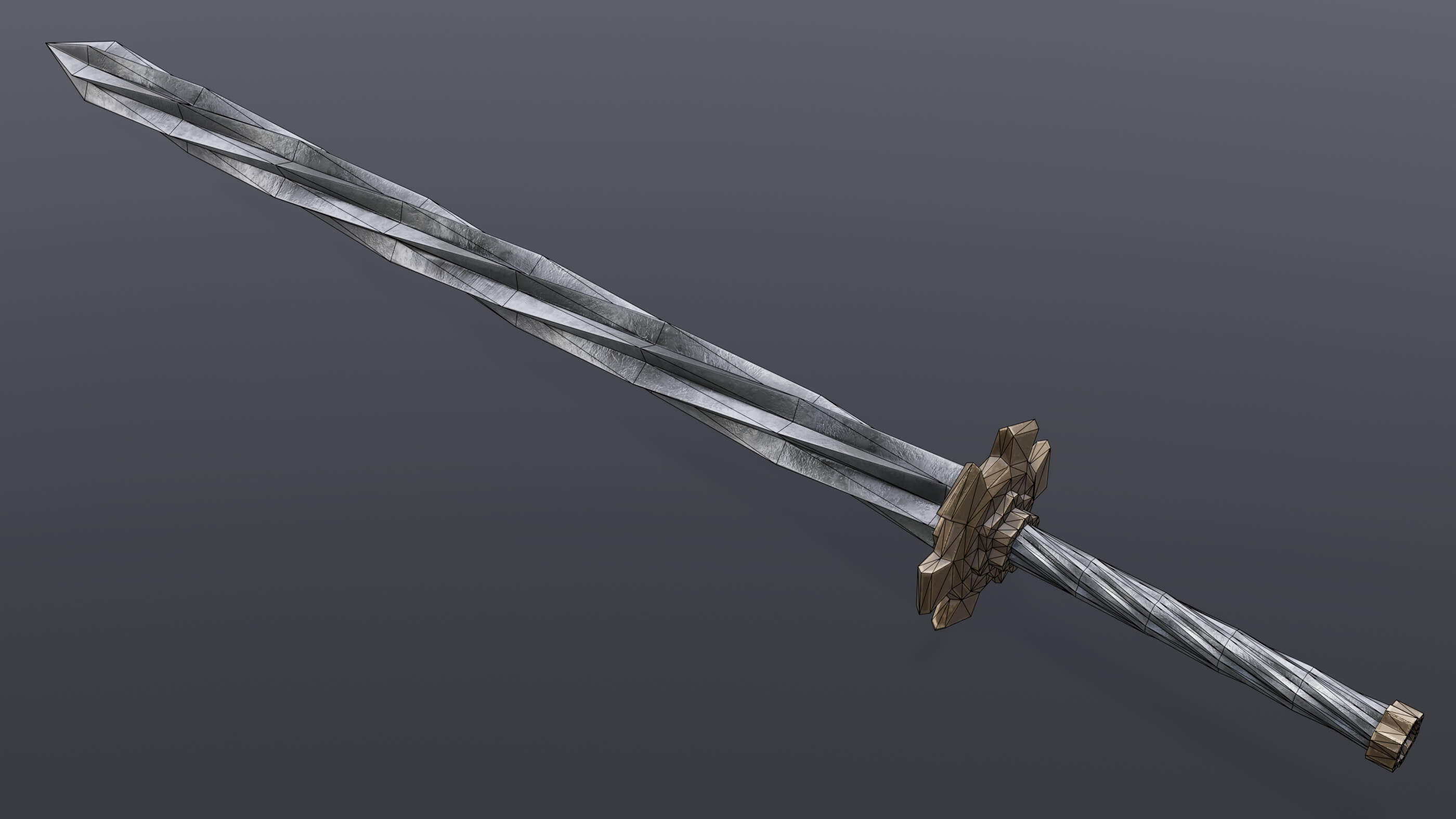 Sword Metal 15 - 3D Model by VladyslavVlad