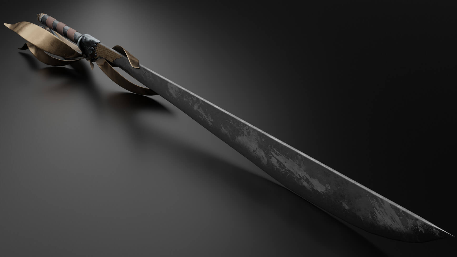 Sword Metal and Bronze - 3D Model by VladyslavVlad