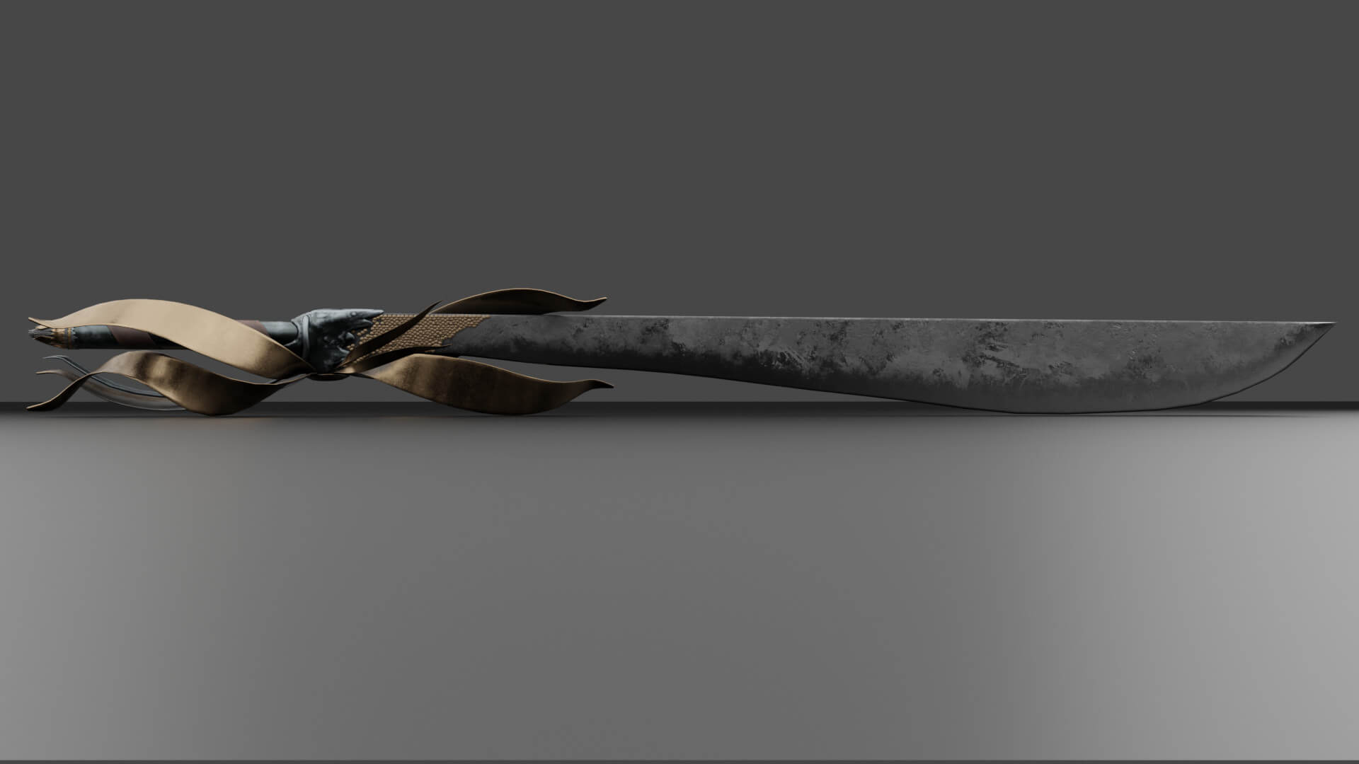 Sword Metal and Bronze - 3D Model by VladyslavVlad