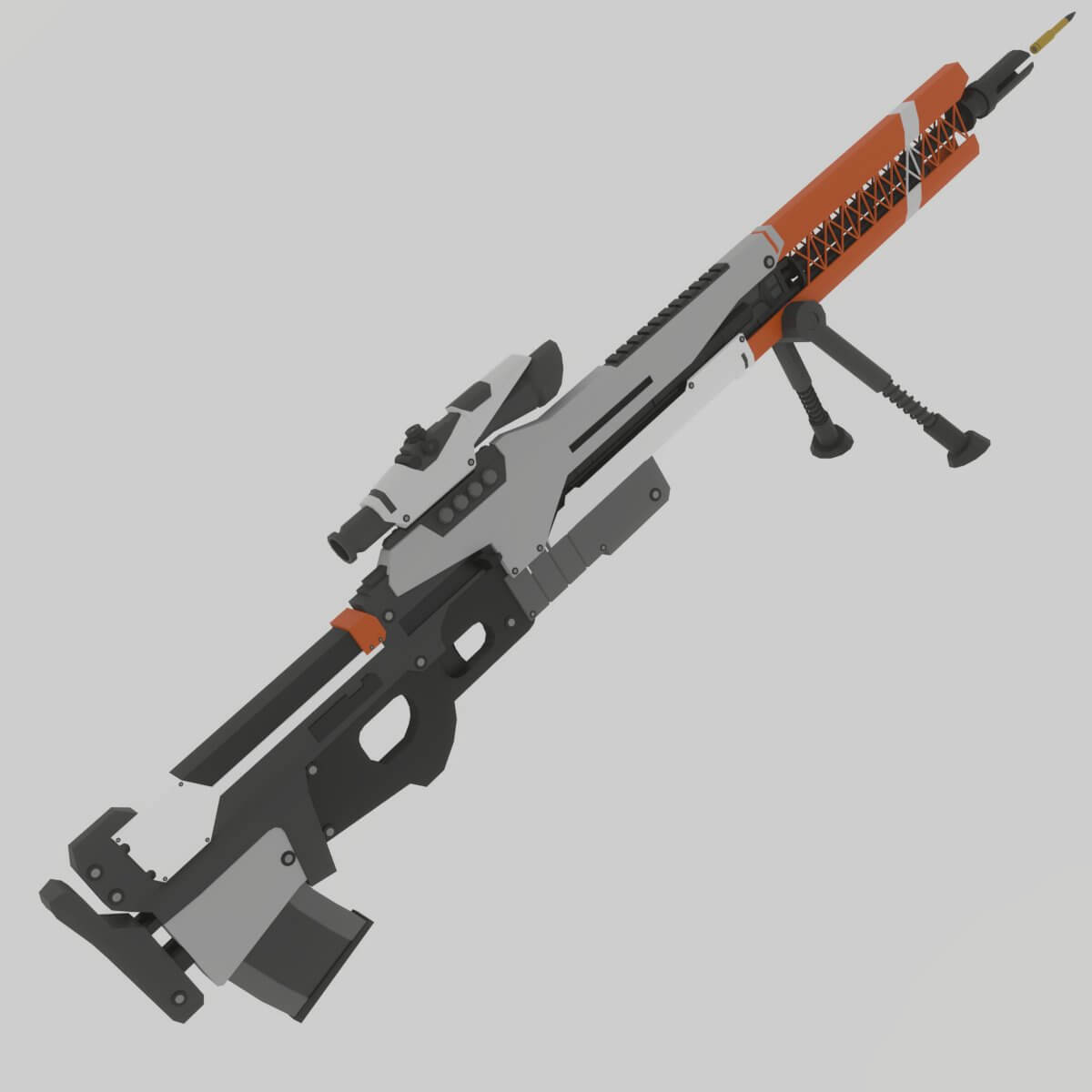 Sniper Rifle - 3D Model by vladzik_made