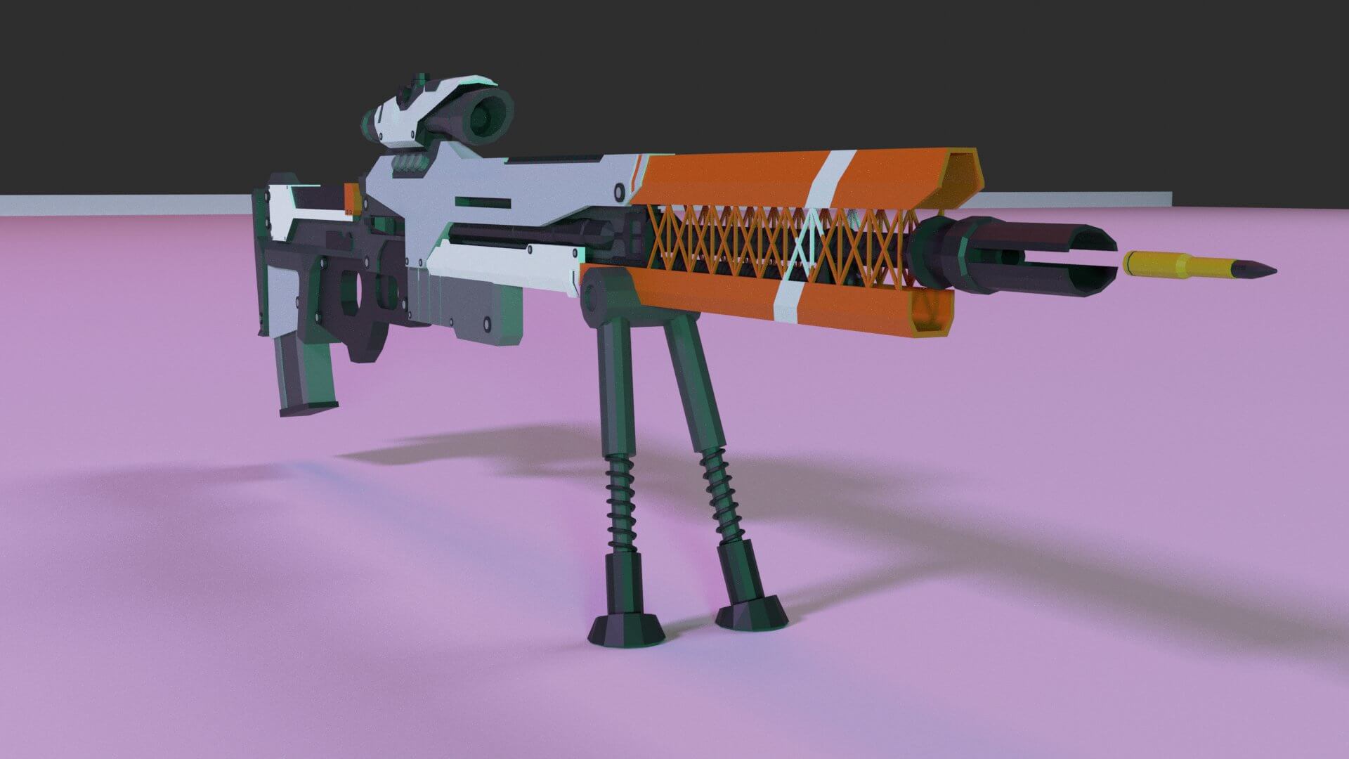 Sniper Rifle - 3D Model by vladzik_made