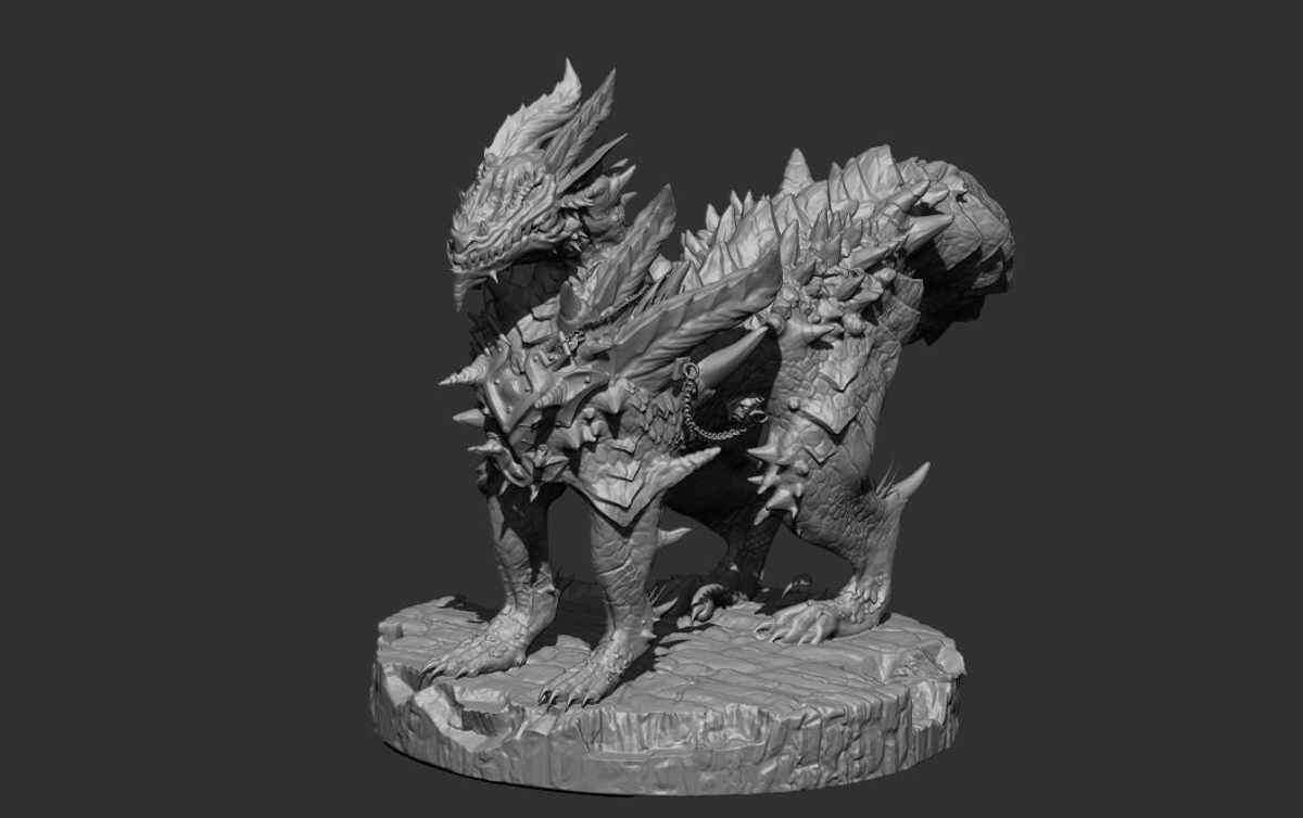 Cave Dragon - 3D Model by voidcrow