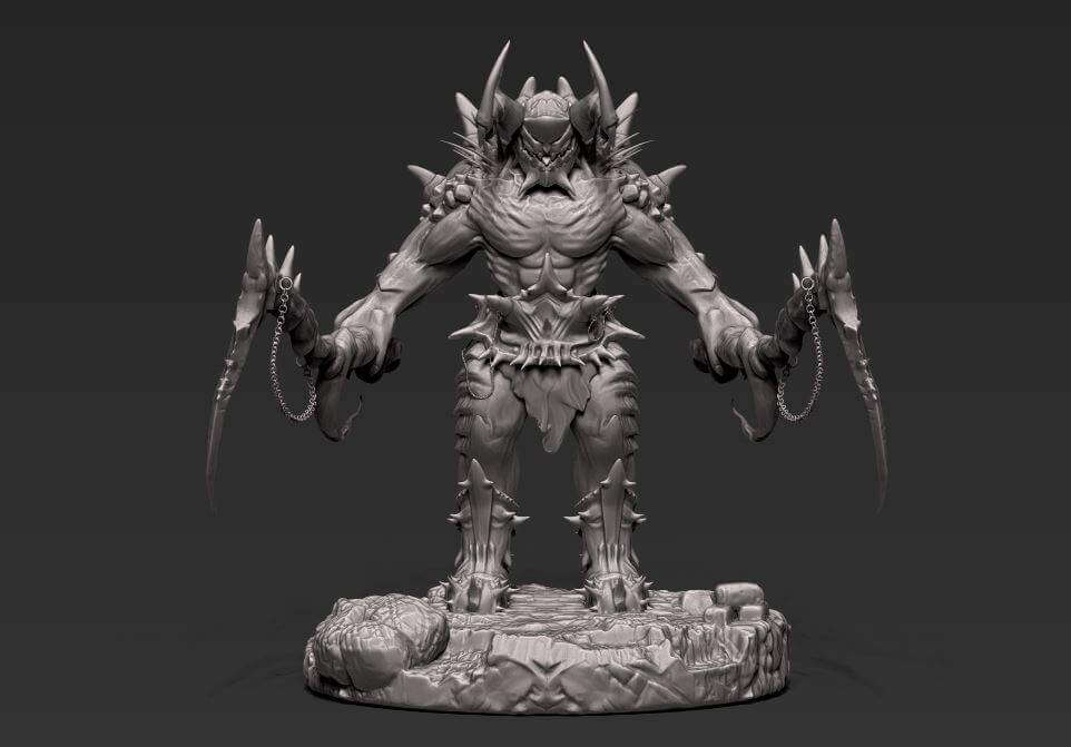 Demon Ogre of Drak'Shal - 3D Model by voidcrow