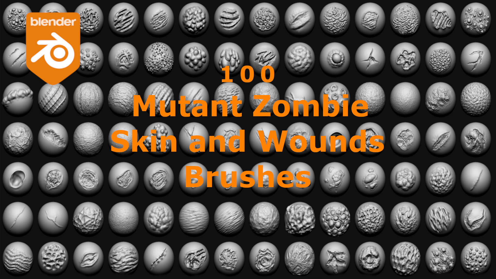100 Mutant Zombie Skin and Wounds Brushes - Brush or Tool by Voltima