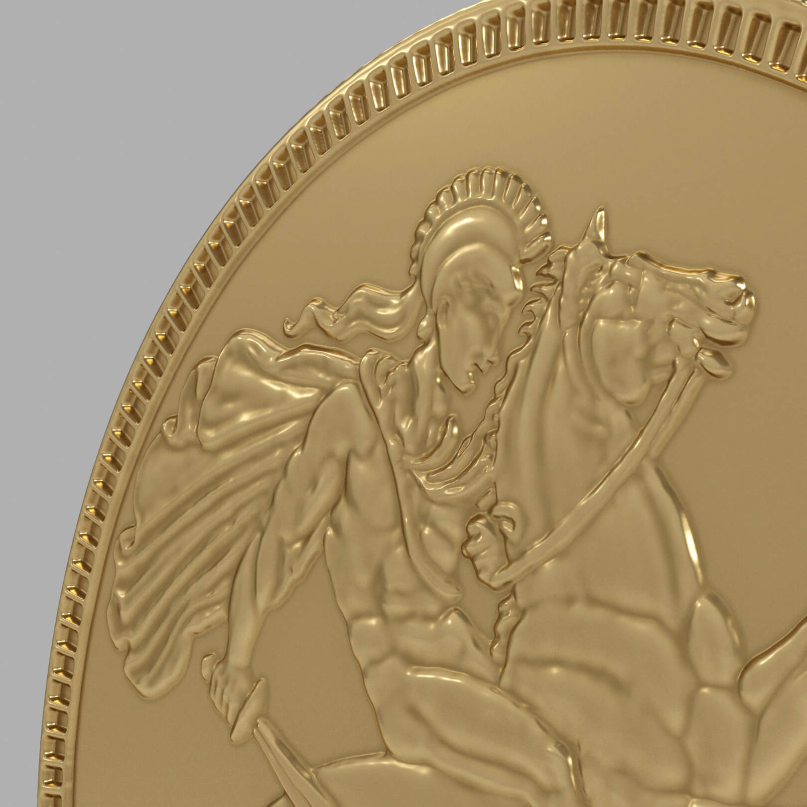 Gold Sovereign Coin George 1911 - 3D Model by Vortiko