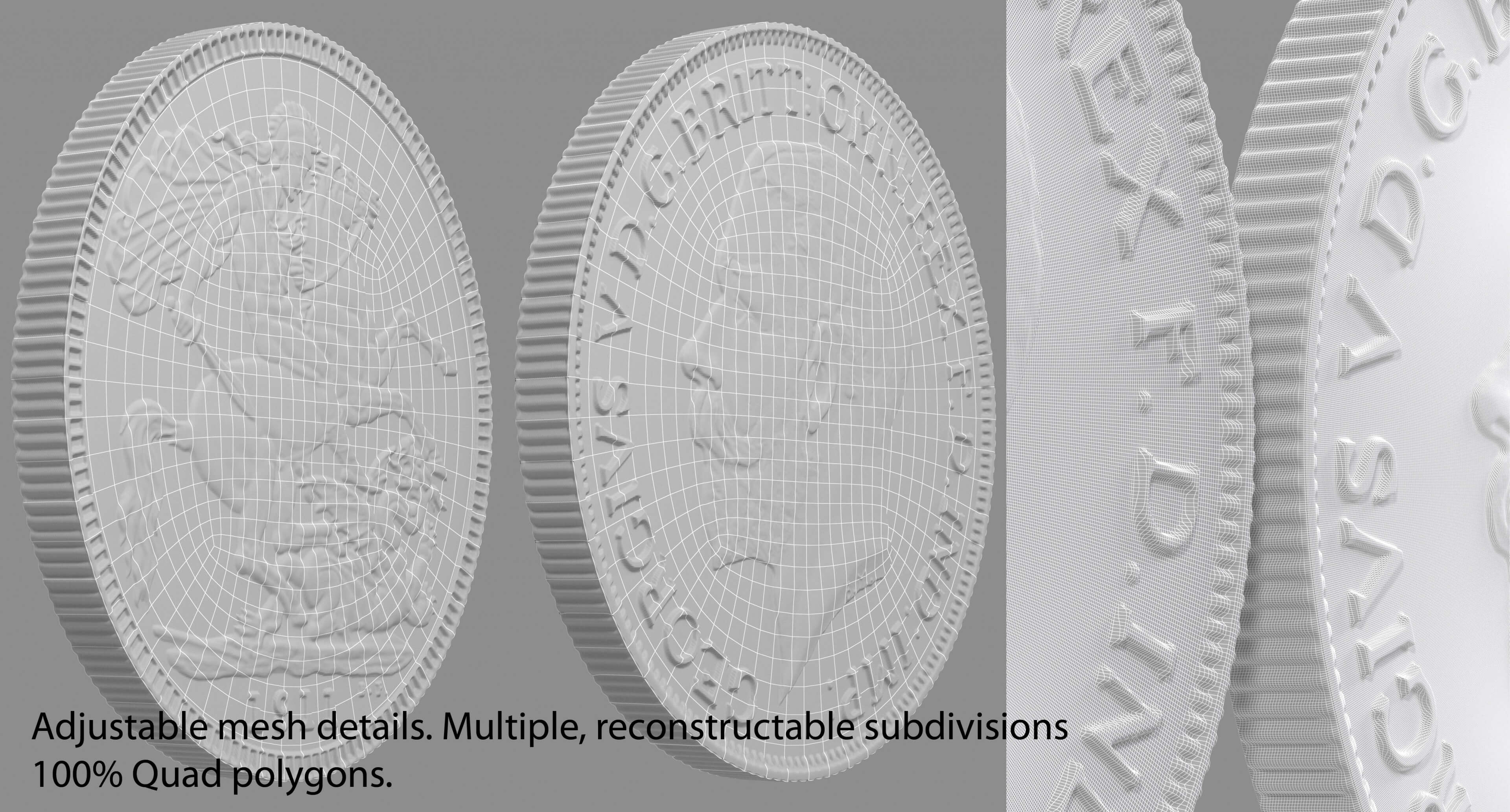 Gold Sovereign Coin George 1911 - 3D Model by Vortiko