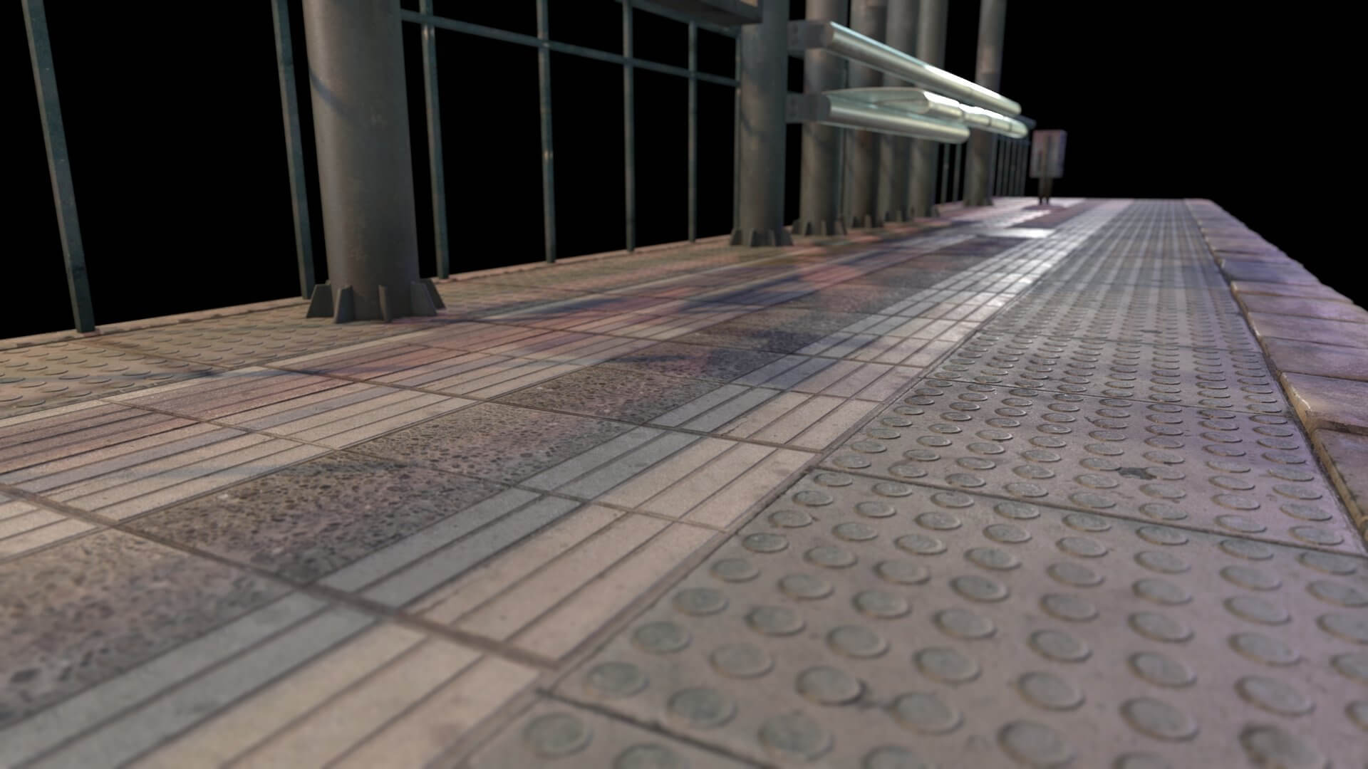 Bus Stop (Large) - 3D Model by voxelatio