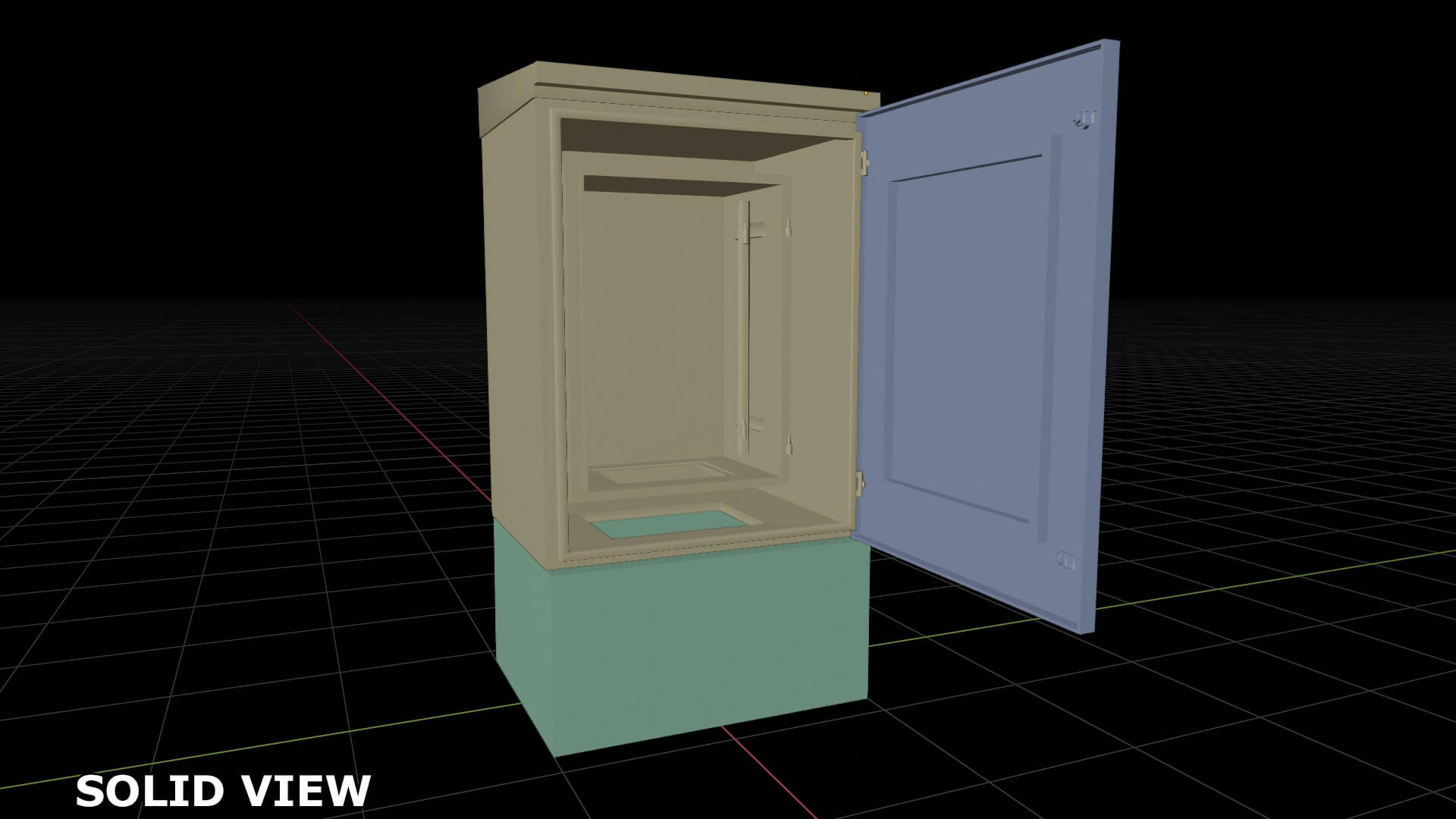 Electric Cabinet - 3D Model by voxelatio