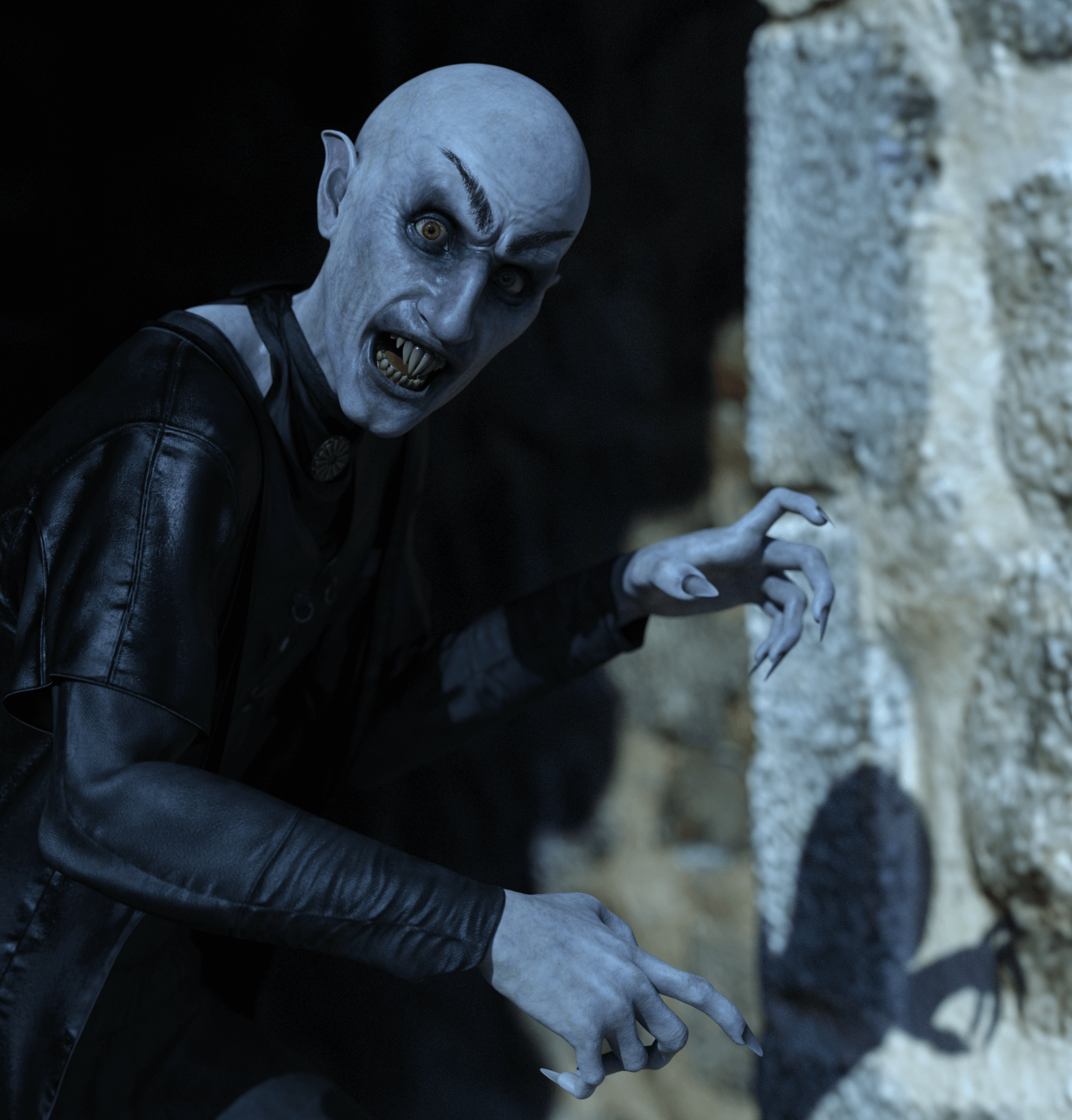 Out of the Shadows 3D Render, Digital Art by voyeur19