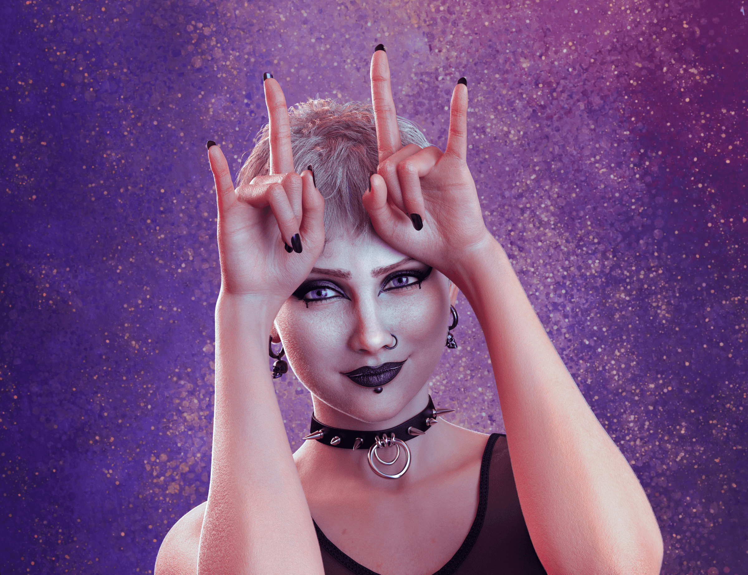 Teen Madison Goth Phase 3D Render, Digital Art by voyeur19