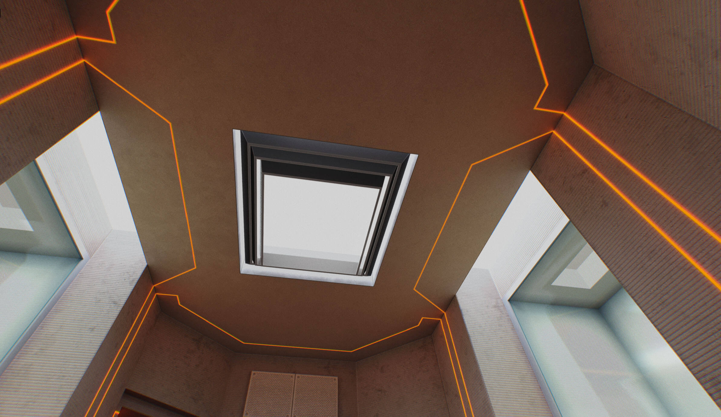 G0001 VR Virtual Reality Art Gallery Sci-Fi Block 3D Model by VRA
