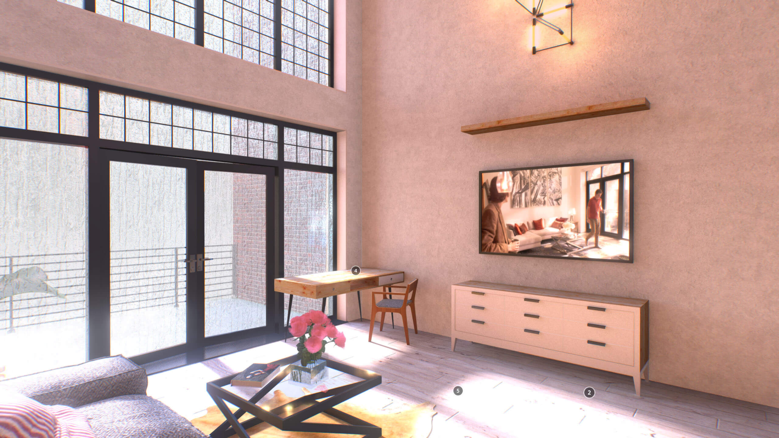 G00019 VR Virtual Reality New York Apartment - 3D Model by VRA