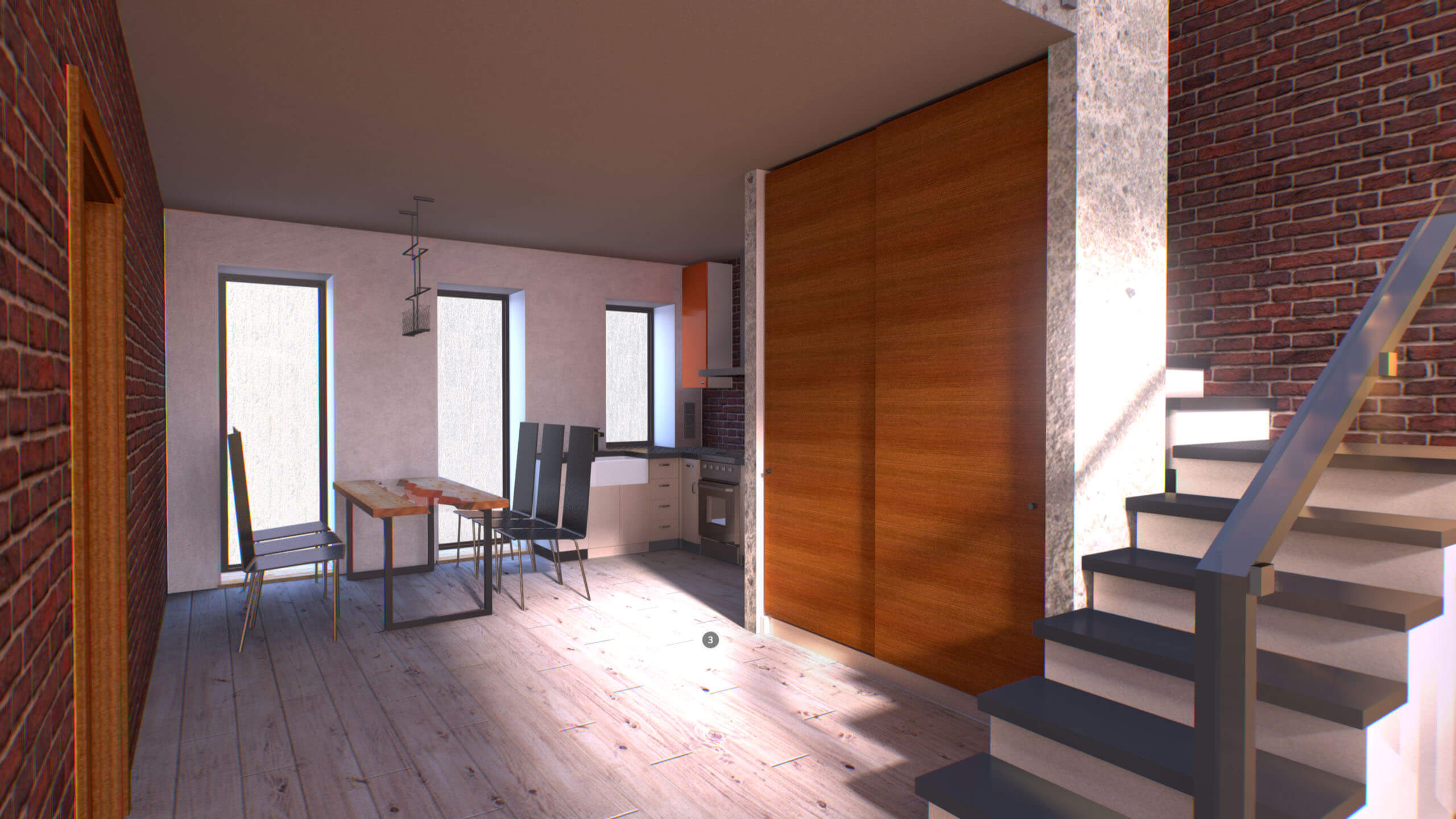 G00019 VR Virtual Reality New York Apartment - 3D Model by VRA