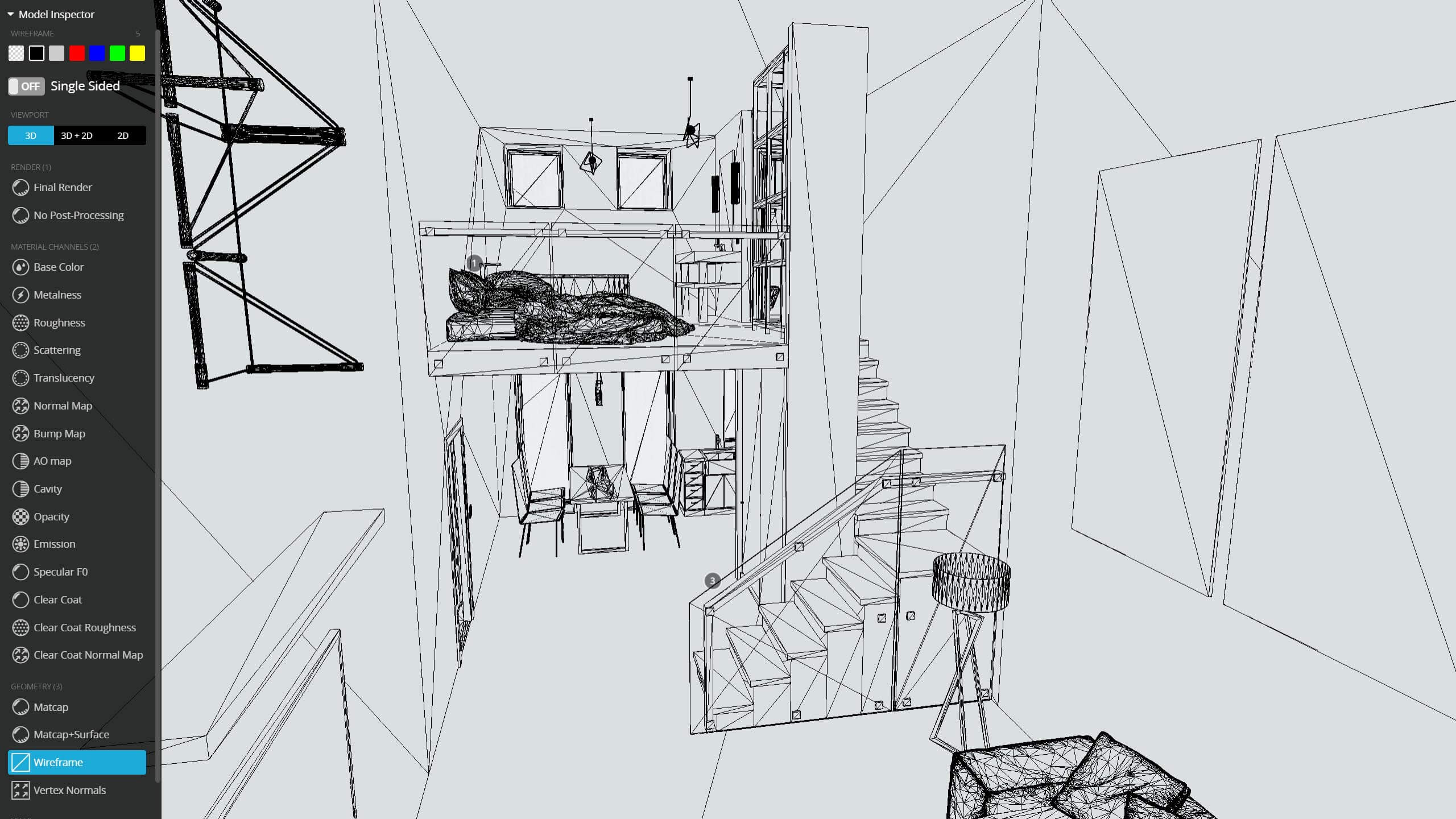 G00019 VR Virtual Reality New York Apartment - 3D Model by VRA