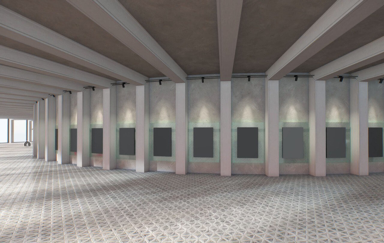 G0002 VR Virtual Reality Art Gallery The Sun - 3D Model by VRA