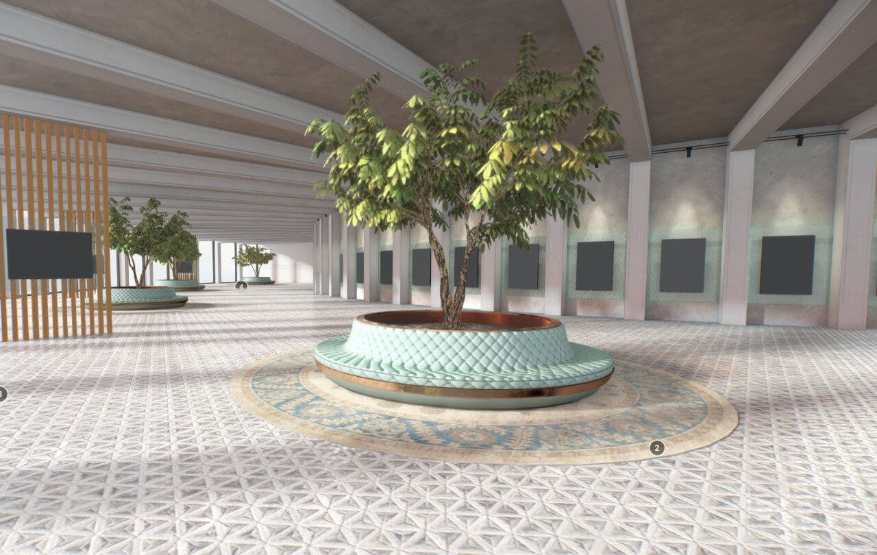 G0002 VR Virtual Reality Art Gallery The Sun - 3D Model by VRA