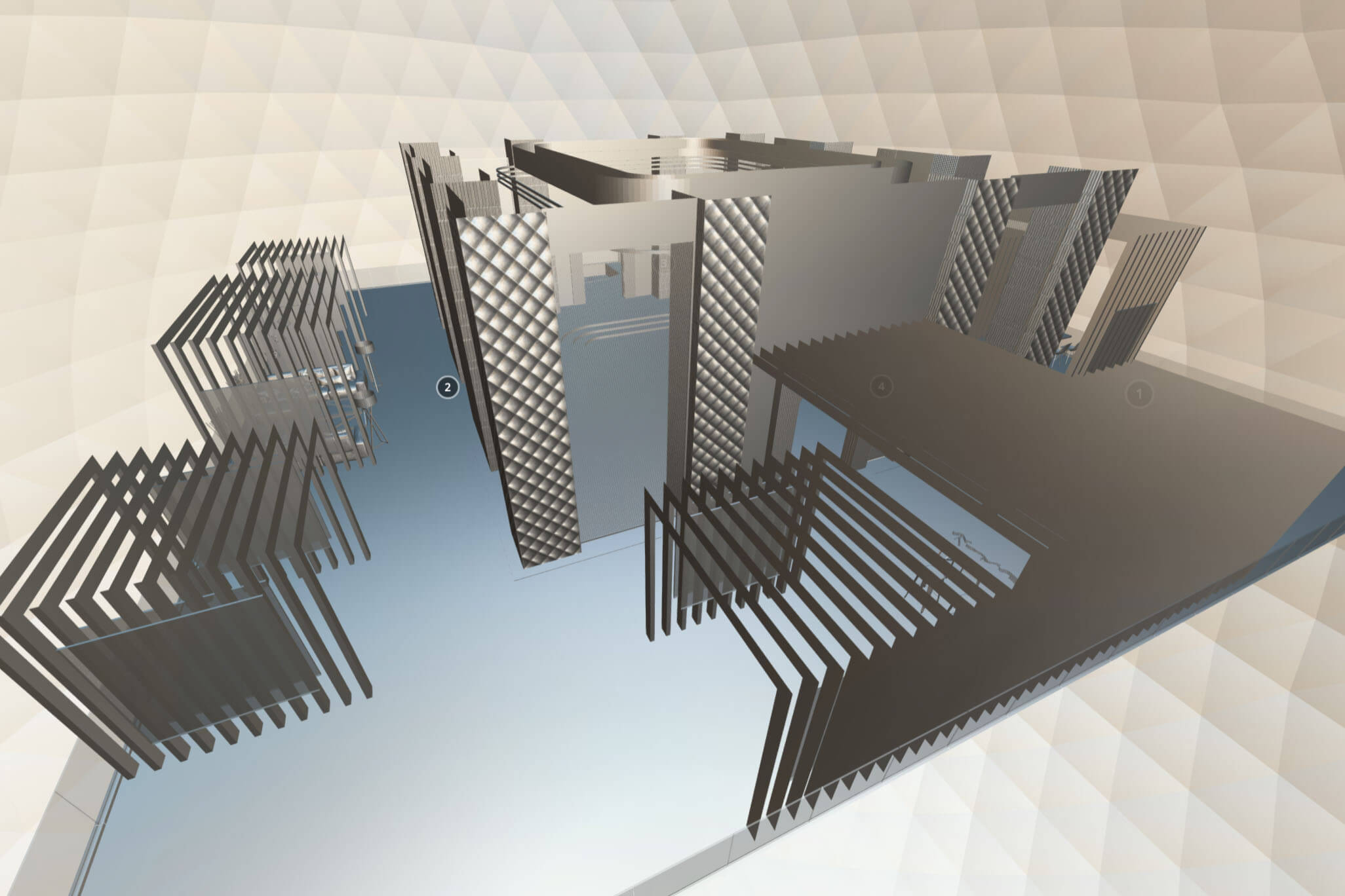 G0004 VR Virtual Reality Art Space Emirates - 3D Model by VRA